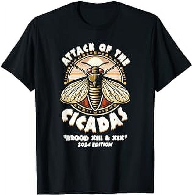 Attack Of The Cicadas Brood XIII & XIX Cicada 2024 Vintage T-Shirt ...