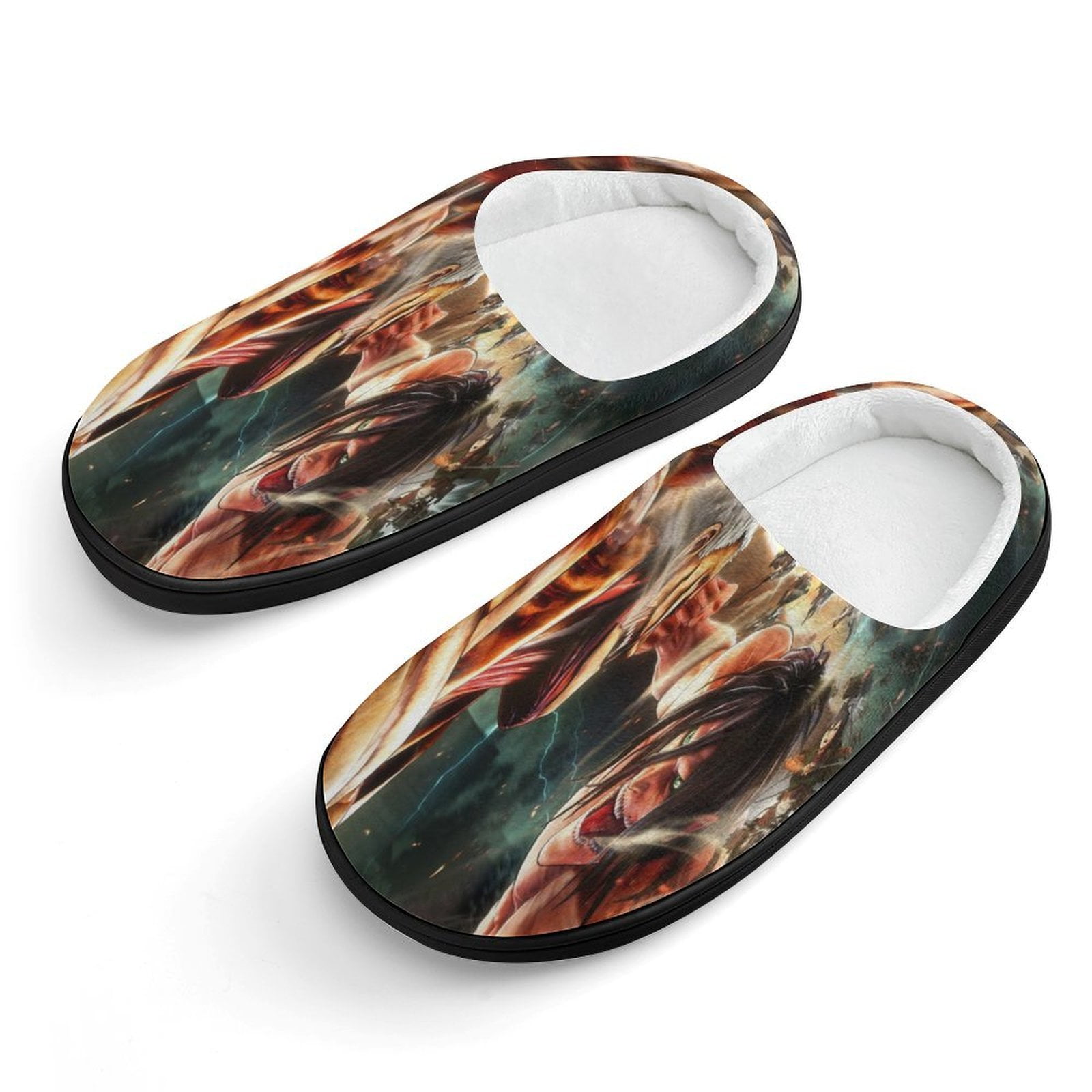 Attack On Ti-,tan Cotton Slipper Shoes Soft Non-Slip Sole Home Shoe For ...