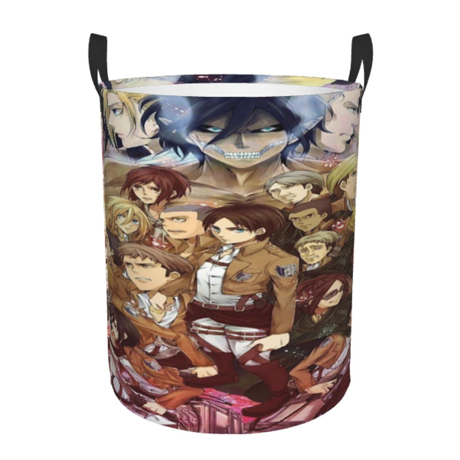 Attack On Titan 3d Graphic Flame Laundry Basket Fire Flame Clothes ...