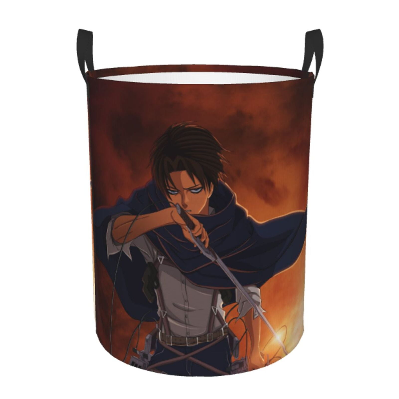 Attack On Titan 3d Graphic Flame Laundry Basket Fire Flame Clothes ...