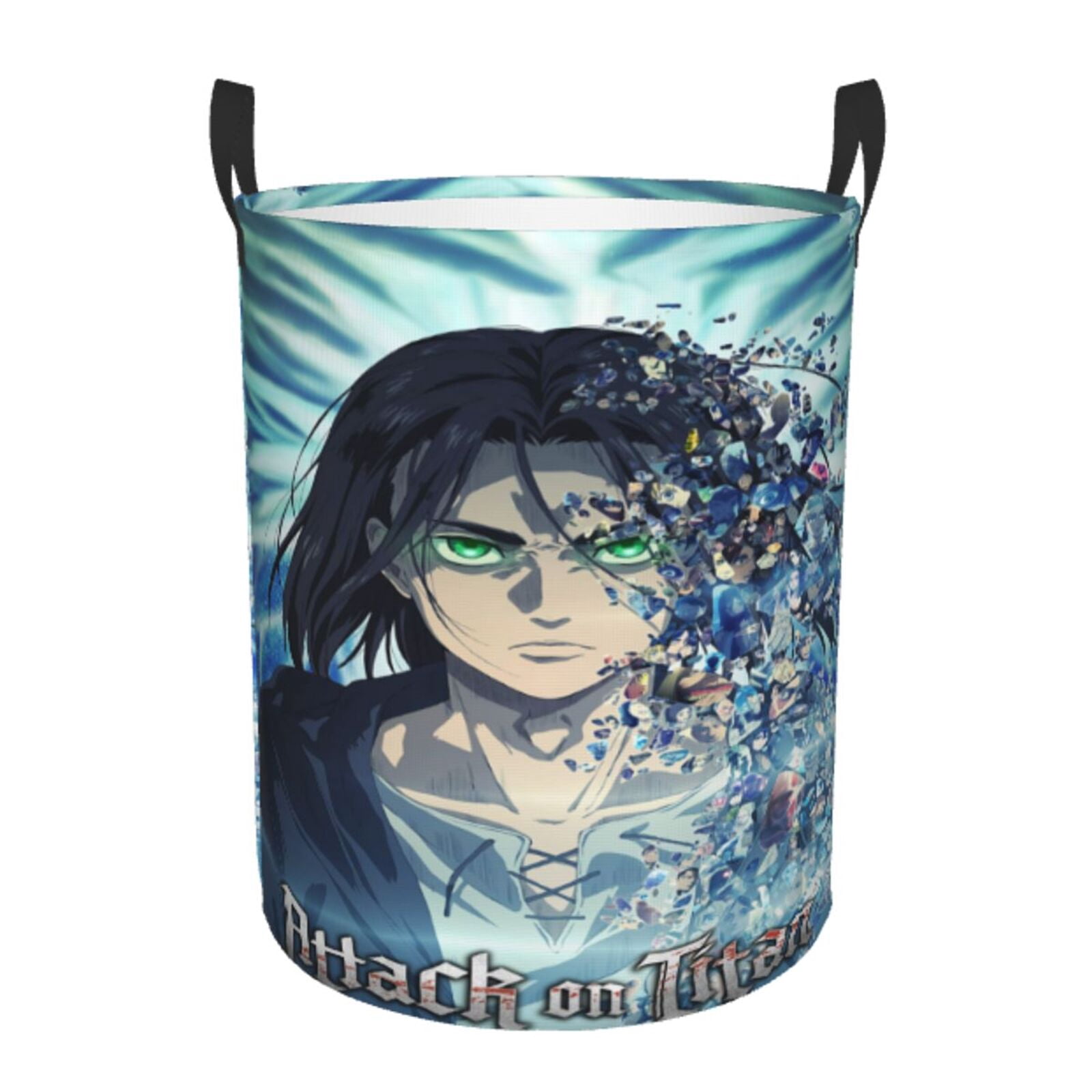 Attack On Titan 3d Graphic Flame Laundry Basket Fire Flame Clothes ...