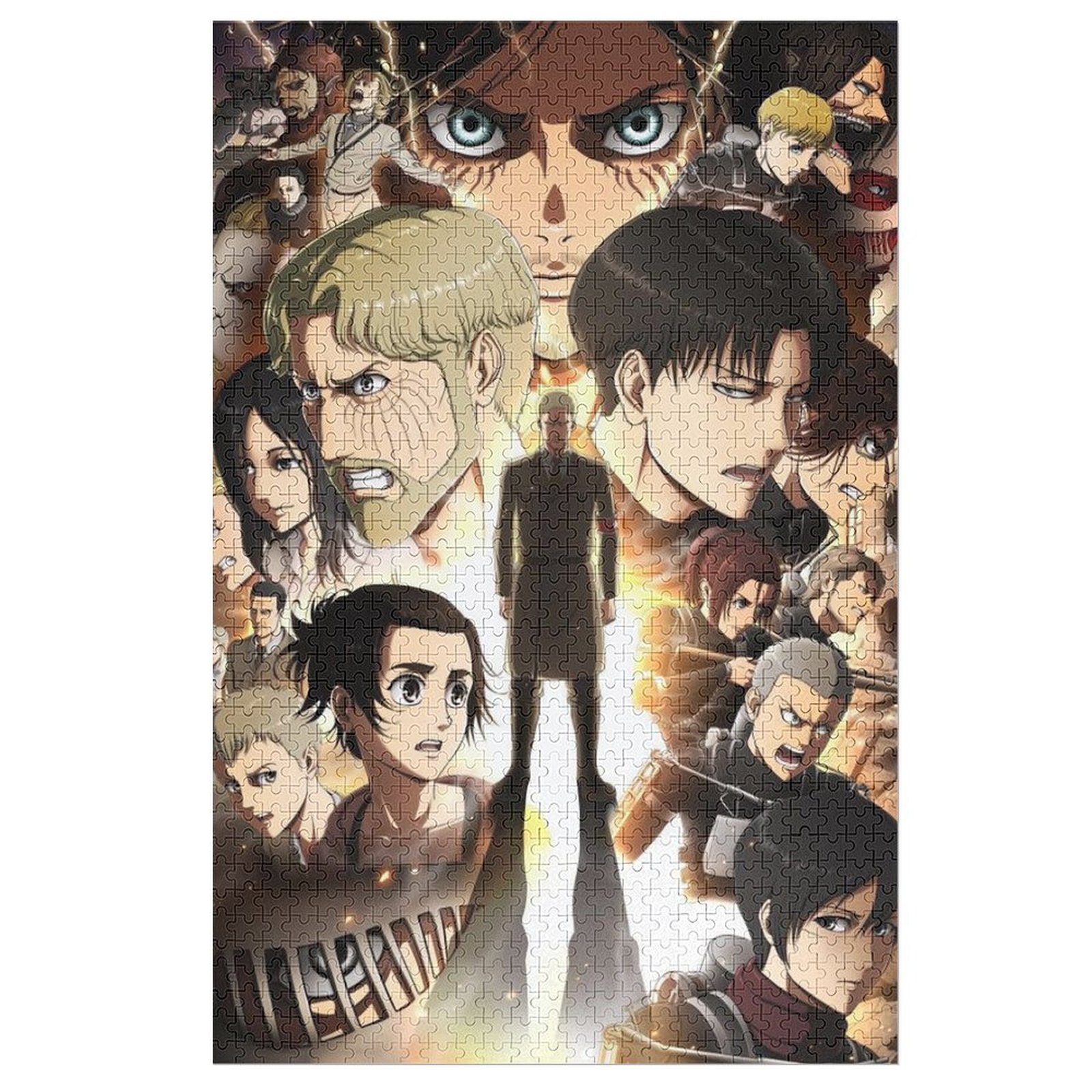 Attack On Titan Anime Jigsaw Puzzles Interlocking Puzzles Home Decor ...