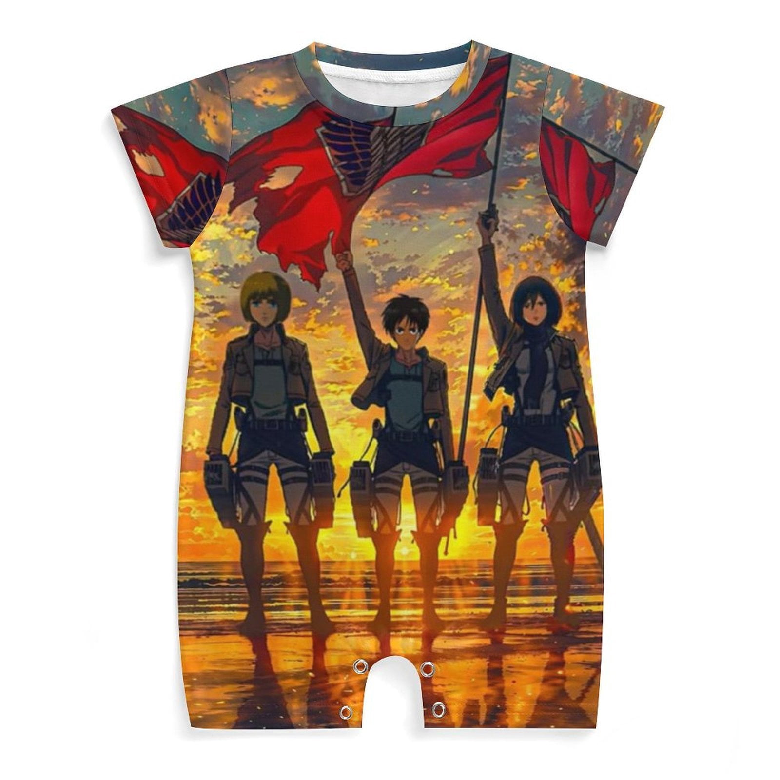 Attack On Titan Baby Bodysuit Soft & Breathable Infant Romper Unisex ...