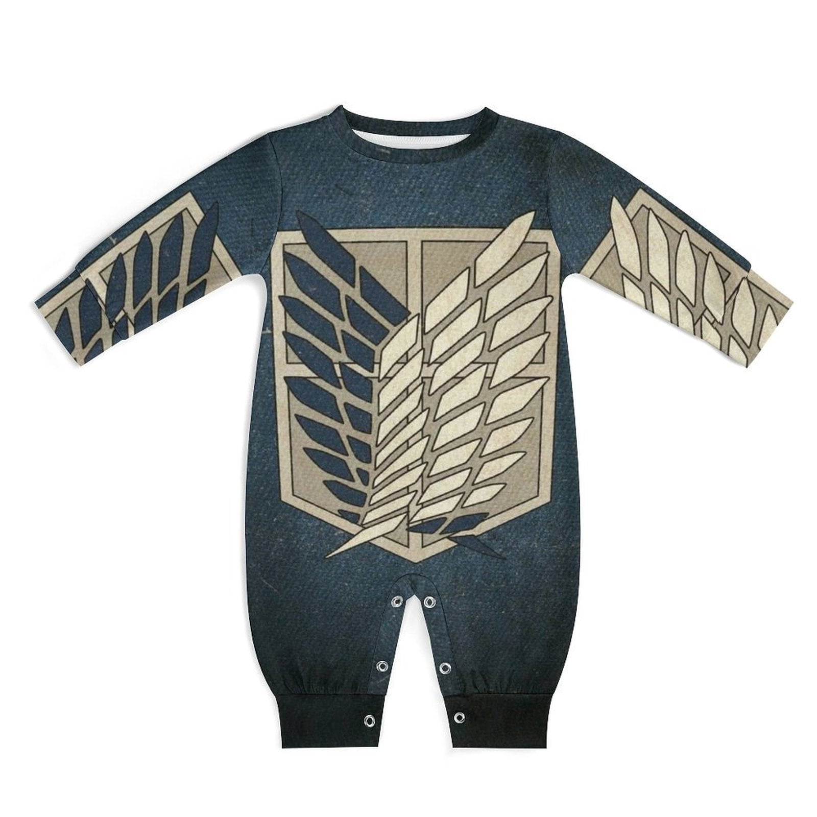 Attack On Titan Baby Romper Toddler Long Sleeve Bodysuit Soft Skin ...