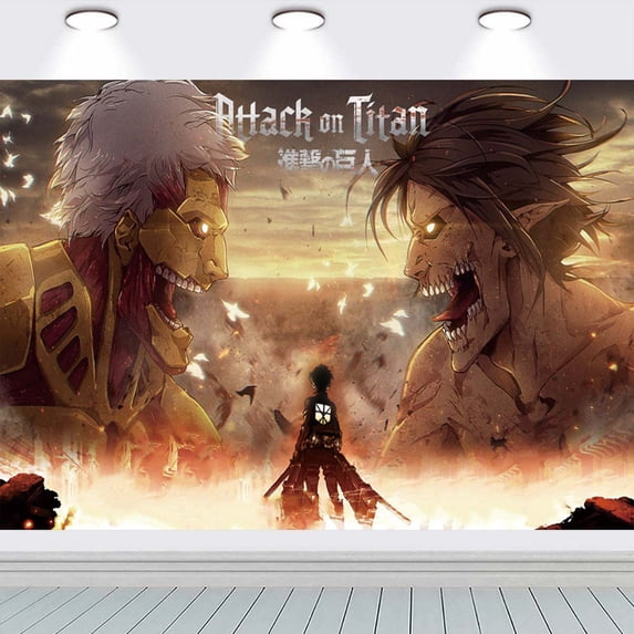 Attack On Titan Backdrop Background Banner Birthday Party Supplies ...