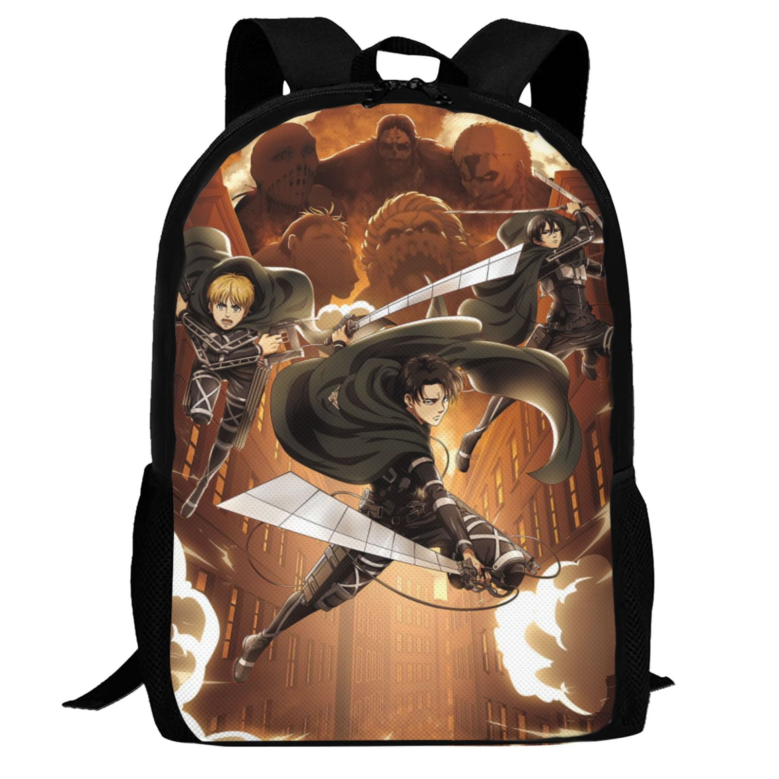 Attack On Titan Backpack,3d Print Laptop Backpack Lightweight Casual ...