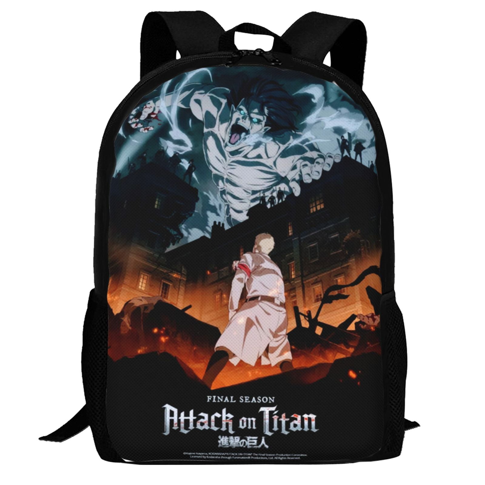 Attack On Titan Backpack,3d Print Laptop Backpack Lightweight Casual ...