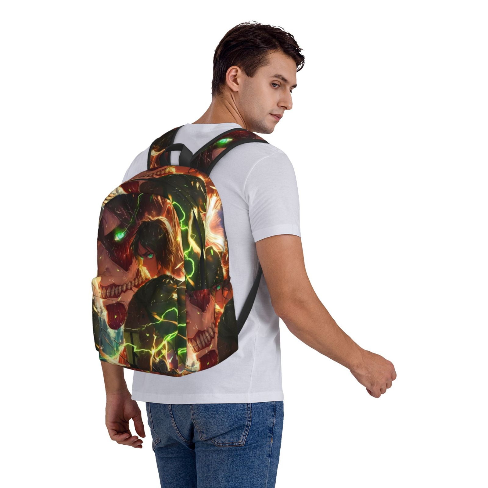 Attack On Titan Backpack for man & woman All Over Print Bookbags ...