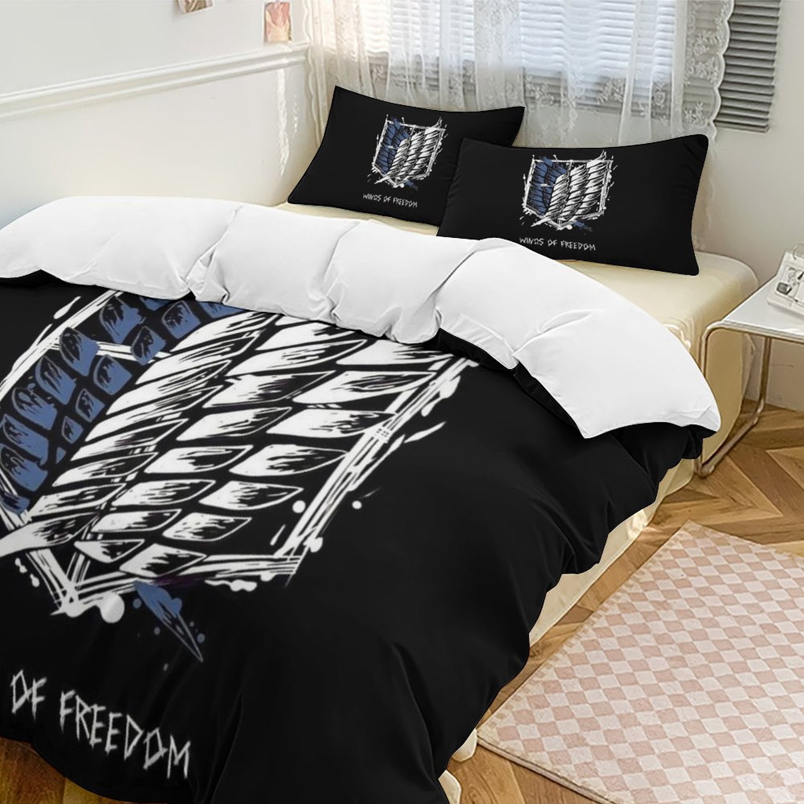 Attack On Titan Bedding Sets Comfort 3 Pieces Bedding Set 1 Duvet Cover ...