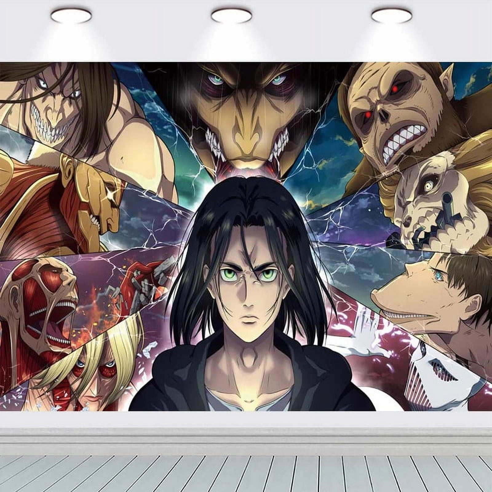 Attack On Titan Birthday Party Supplies Banner Backdrop Background ...