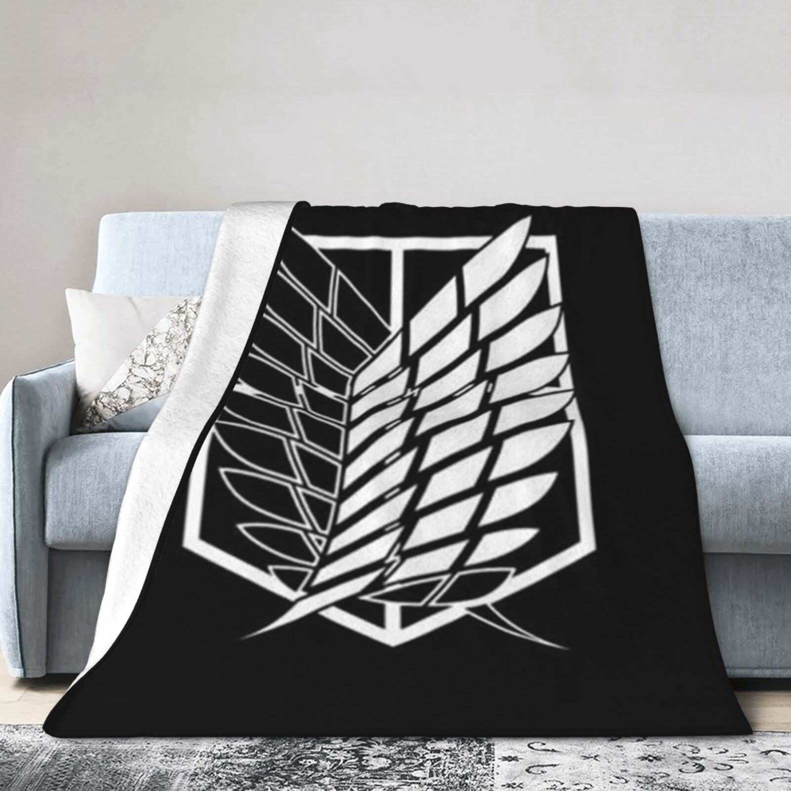 Attack On Titan Blankets Ultra Soft Flannel Blanket All Season Fuzzy ...