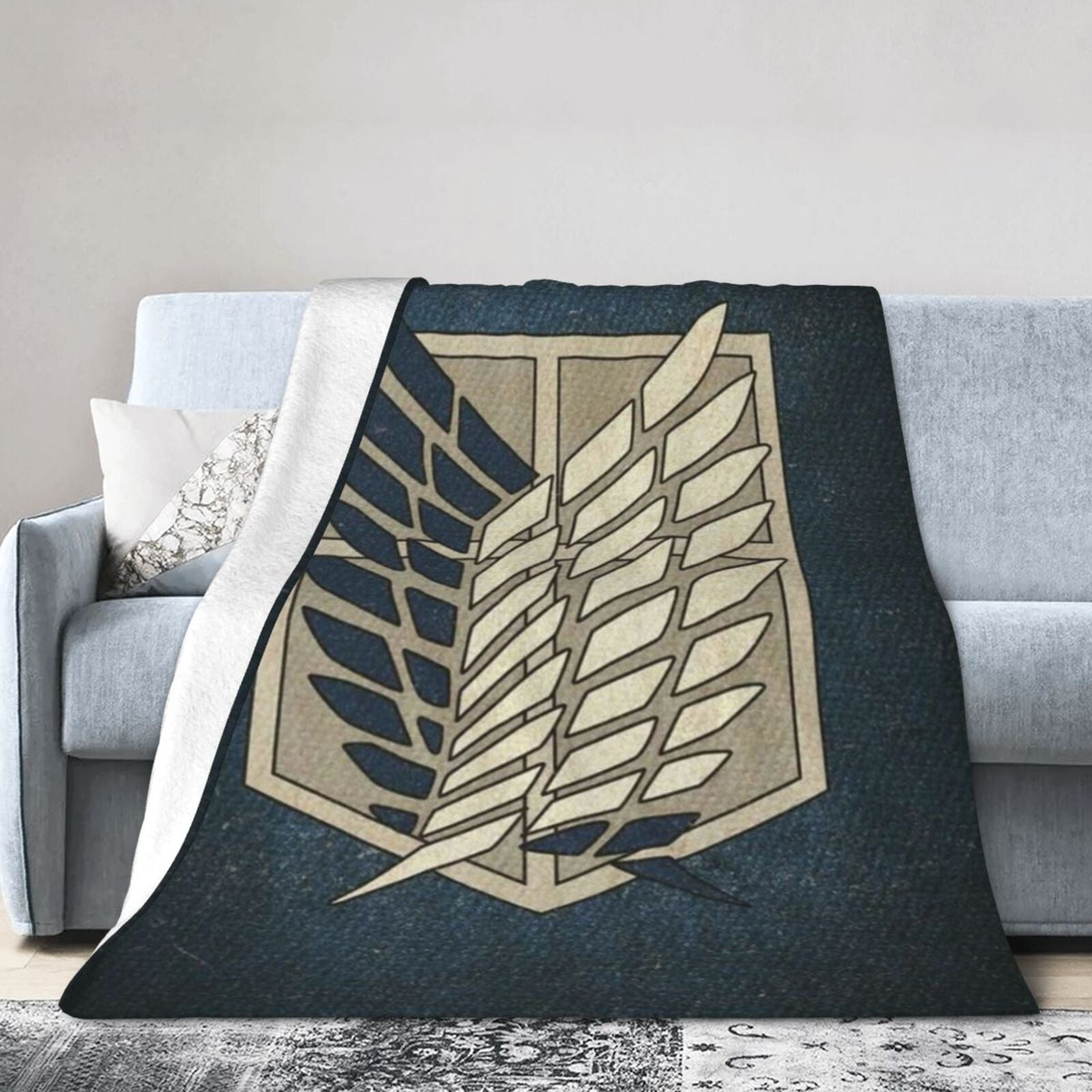 Attack On Titan Blankets Ultra Soft Flannel Blanket All Season Fuzzy ...