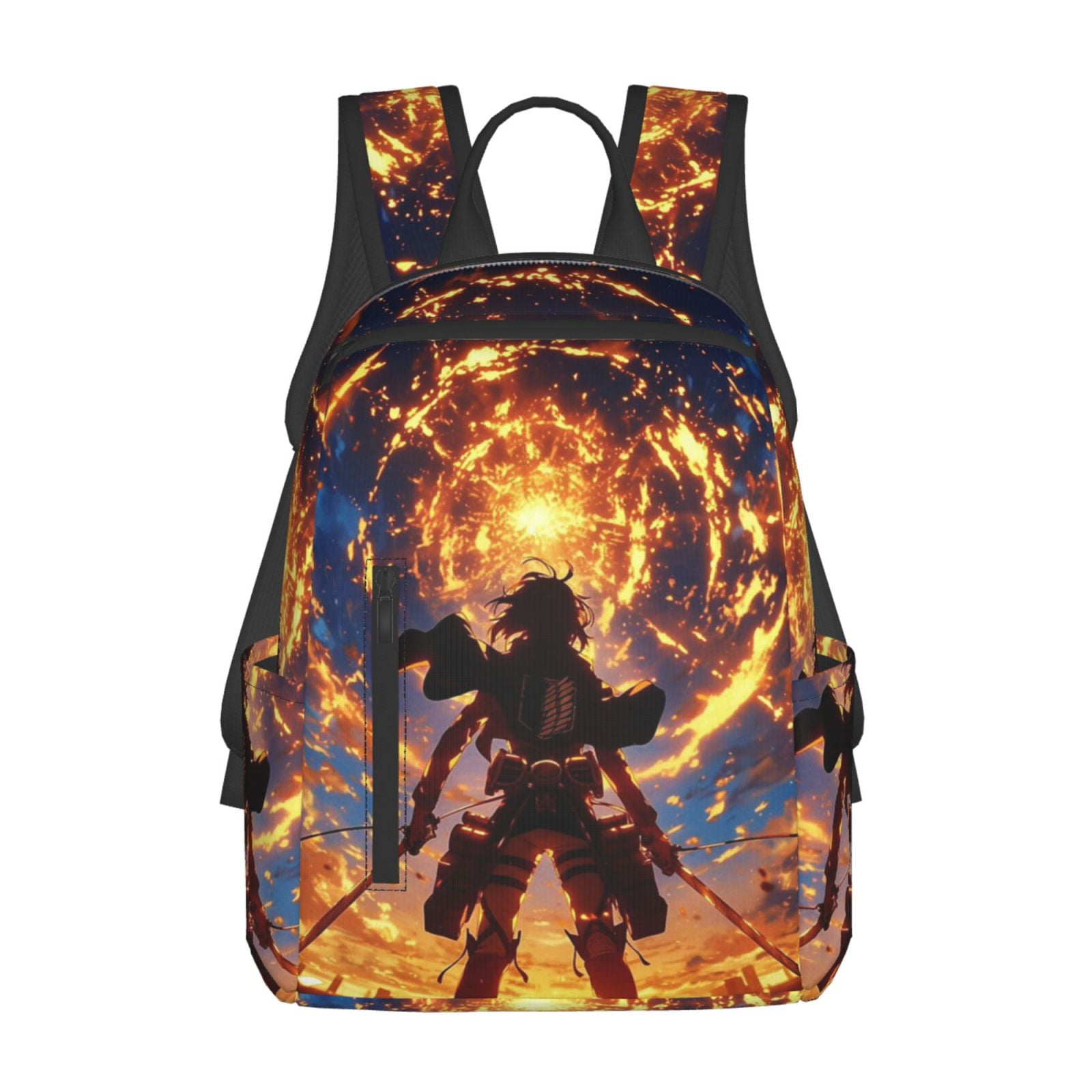 Attack On Titan Book Bag Casual Backpack 3D Print Travel Backpack ...