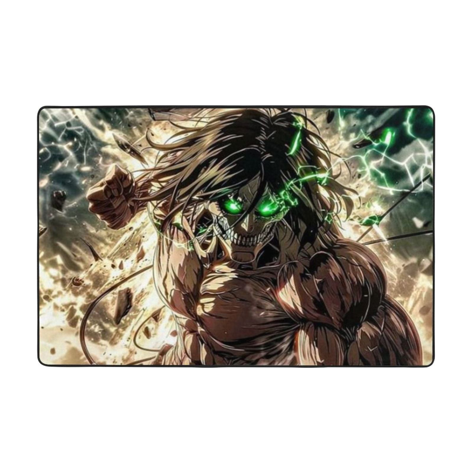 Attack On Titan Carpet 36"X24" Flannel Floor Mat Washable Non-Slip Mat ...