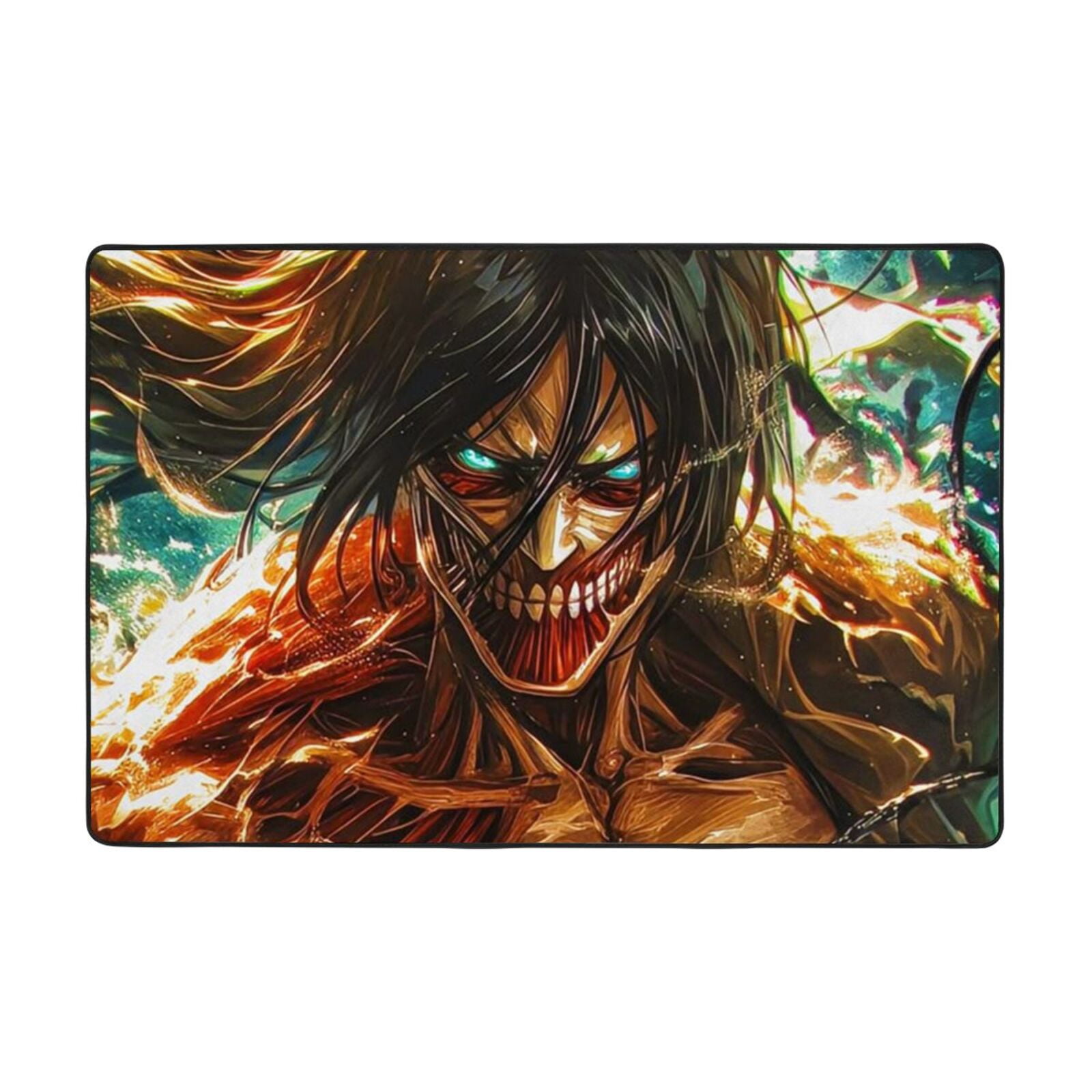 Attack On Titan Carpet 36"X24" Flannel Floor Mat Washable Non-Slip Mat ...