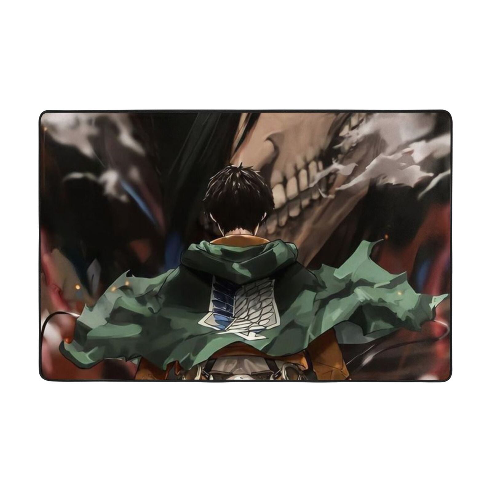 Attack On Titan Carpet 36"X24" Flannel Floor Mat Washable Non-Slip Mat ...