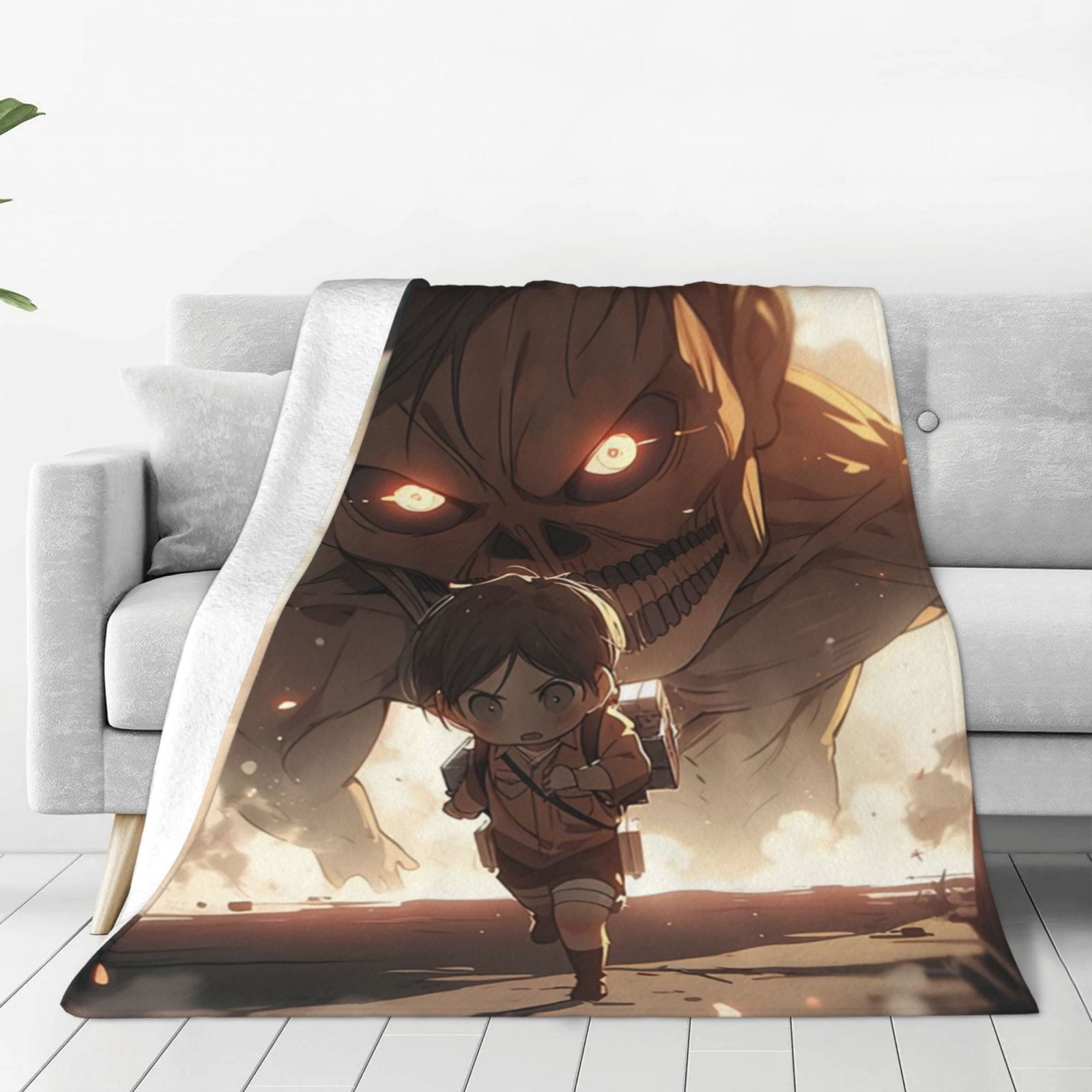 Attack On Titan Cute Anime Blanket, Gifts For Girls And Boys, Super ...