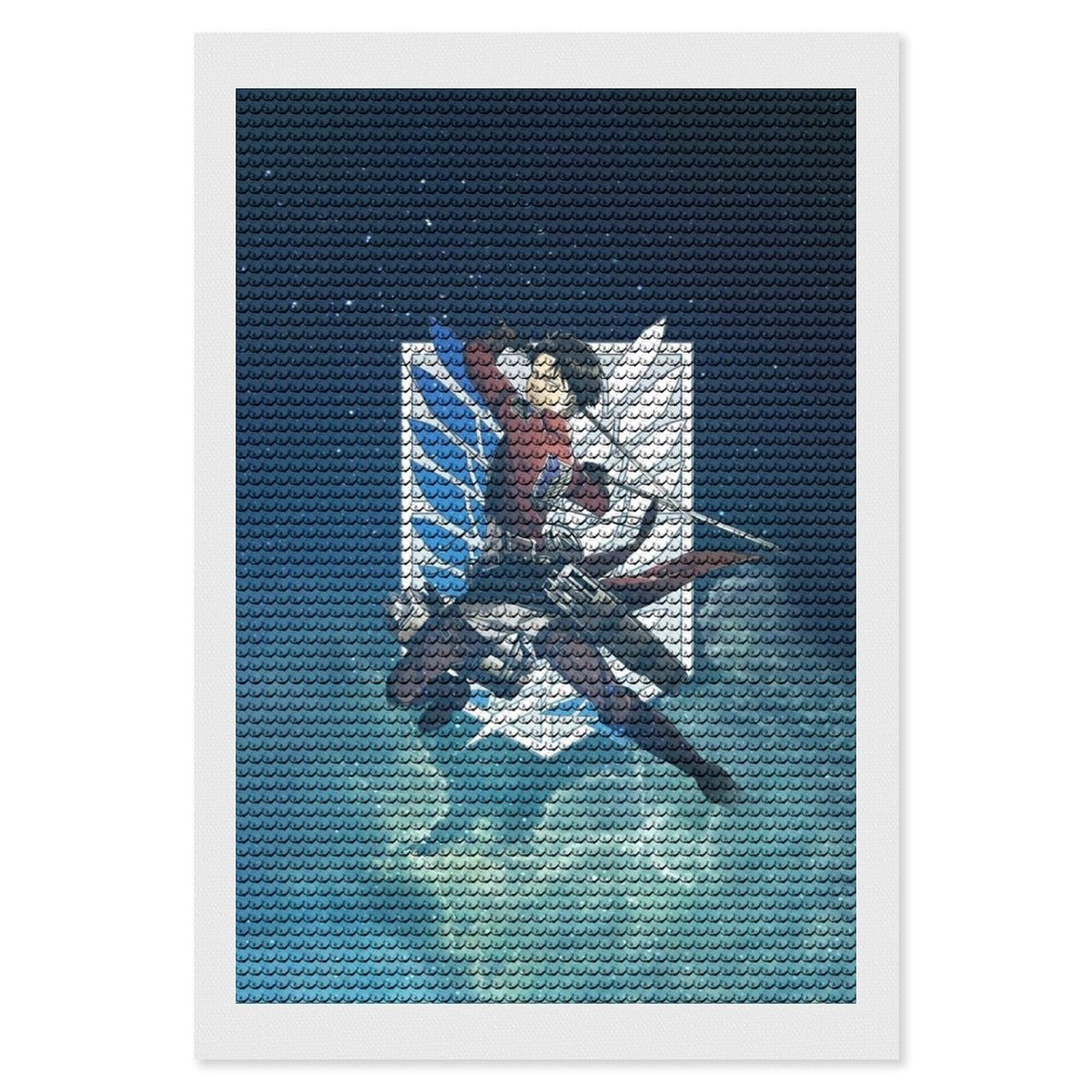 Attack On Titan Diamond Art Kits for Adults Kids DIY 5D Round Full ...