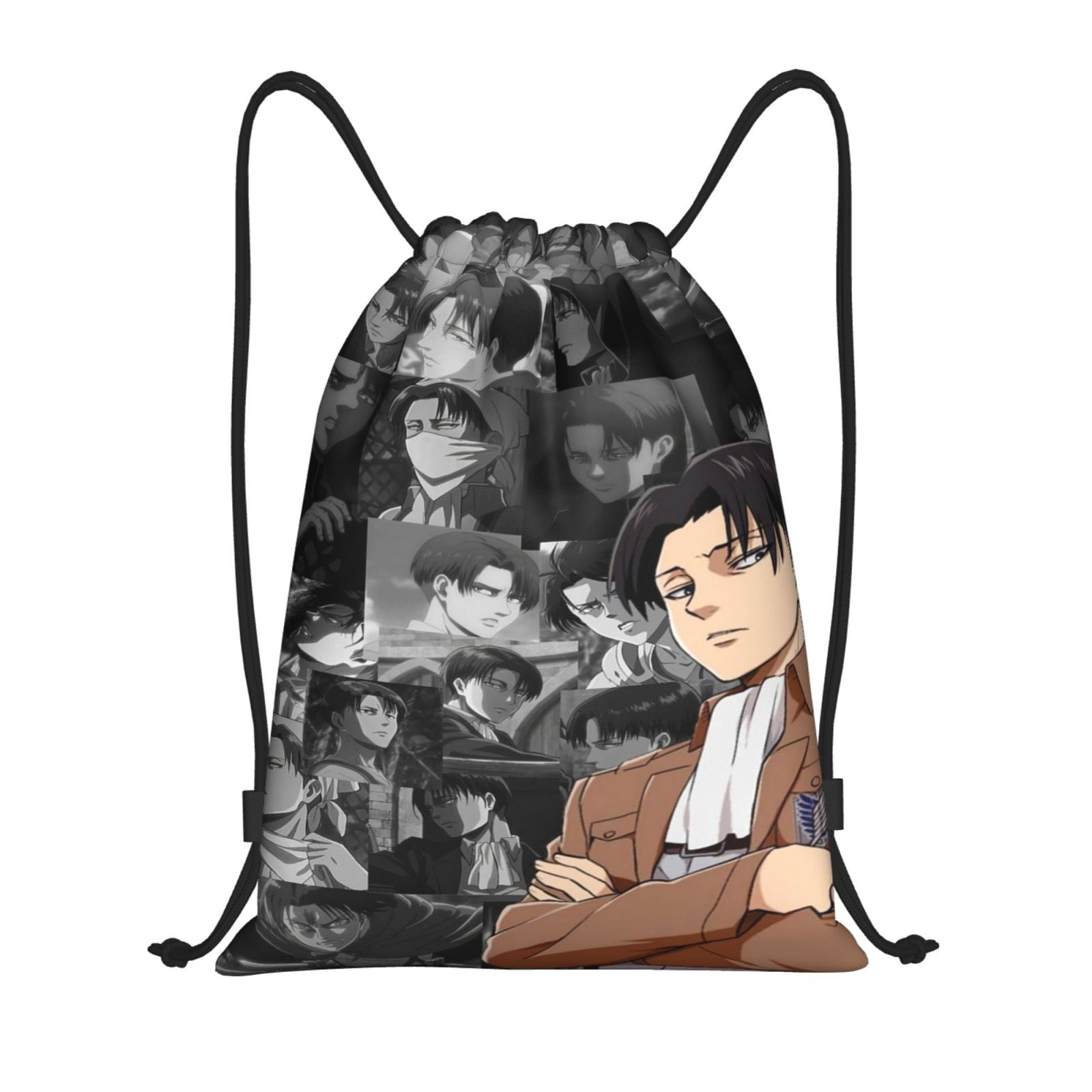 Attack On Titan Drawstring Backpack Cute Pattern Lightweight Waterproof ...