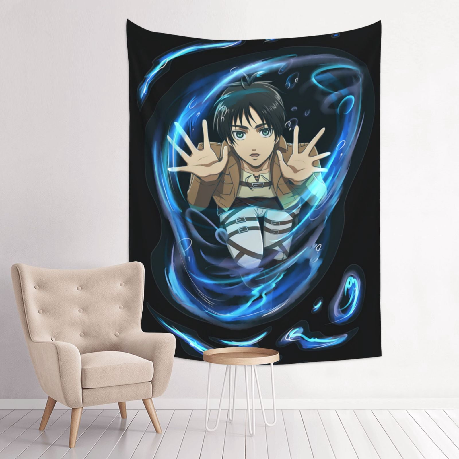 Attack On Titan Eren Jaeger Anime 3d Pattern Tapestry Indian Dorm Decor ...