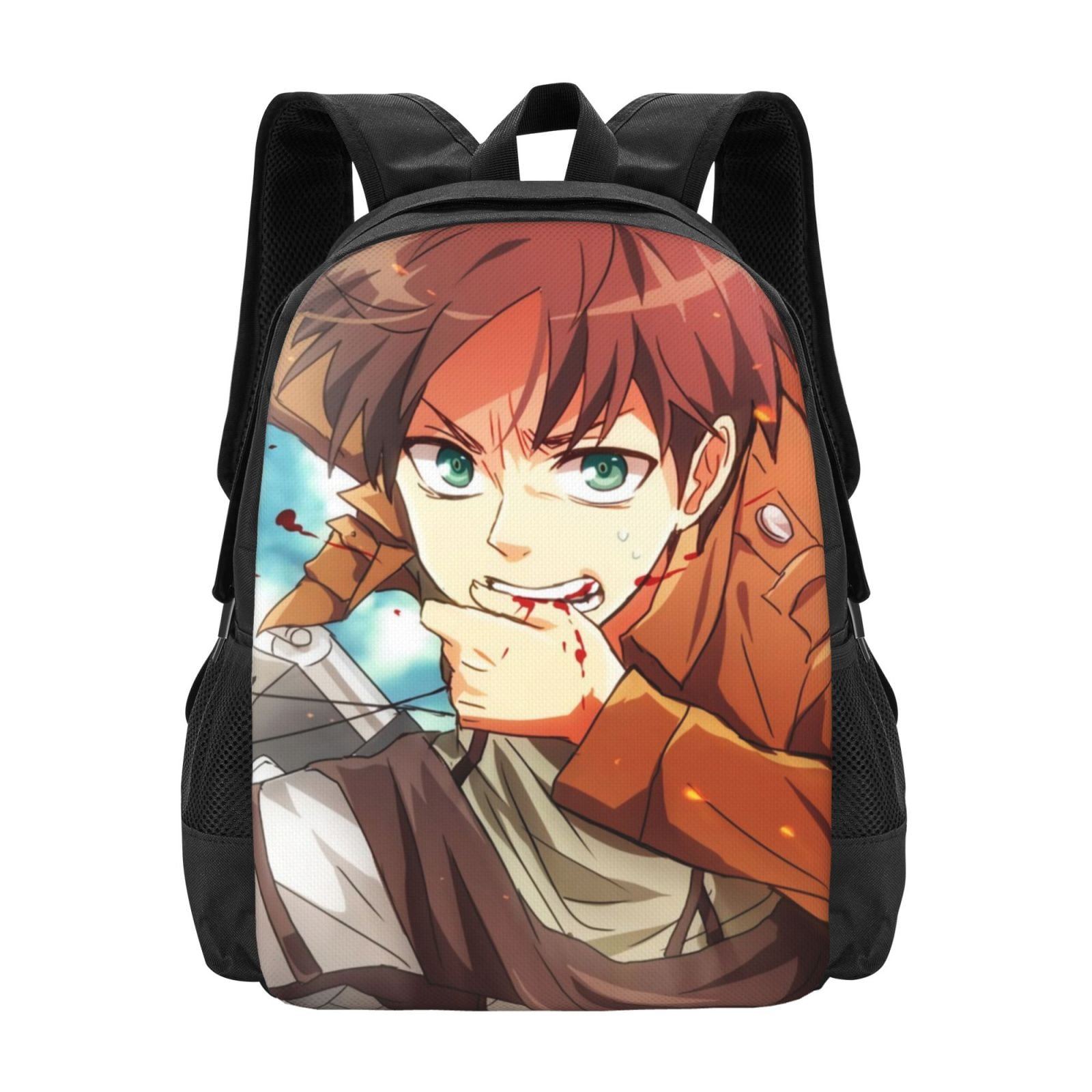 Attack On Titan Eren Jaeger Backpack For Men Bags Fashion Book Bag ...