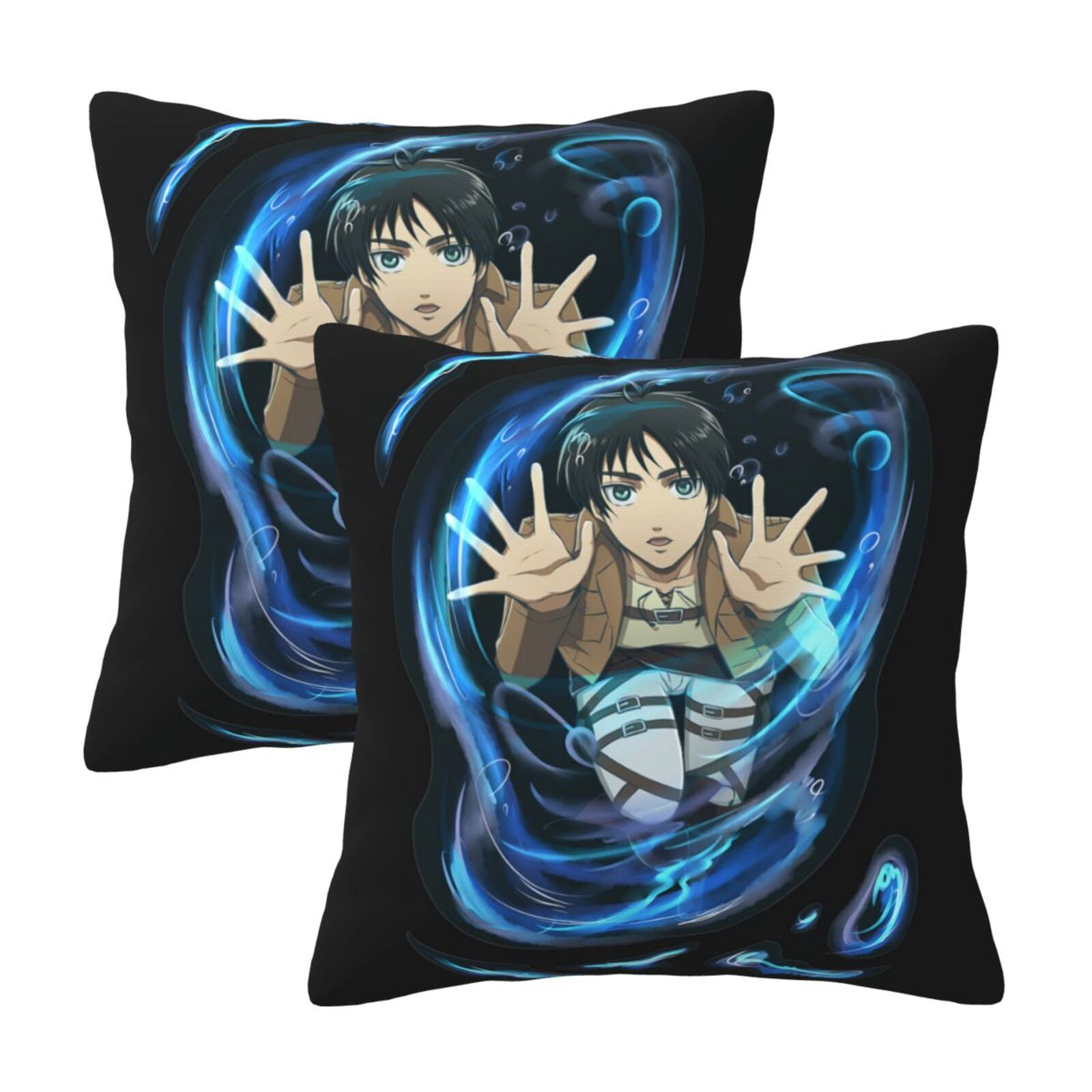 Attack On Titan Eren Jaeger Home Made Decorative Cushion Covers Attack ...
