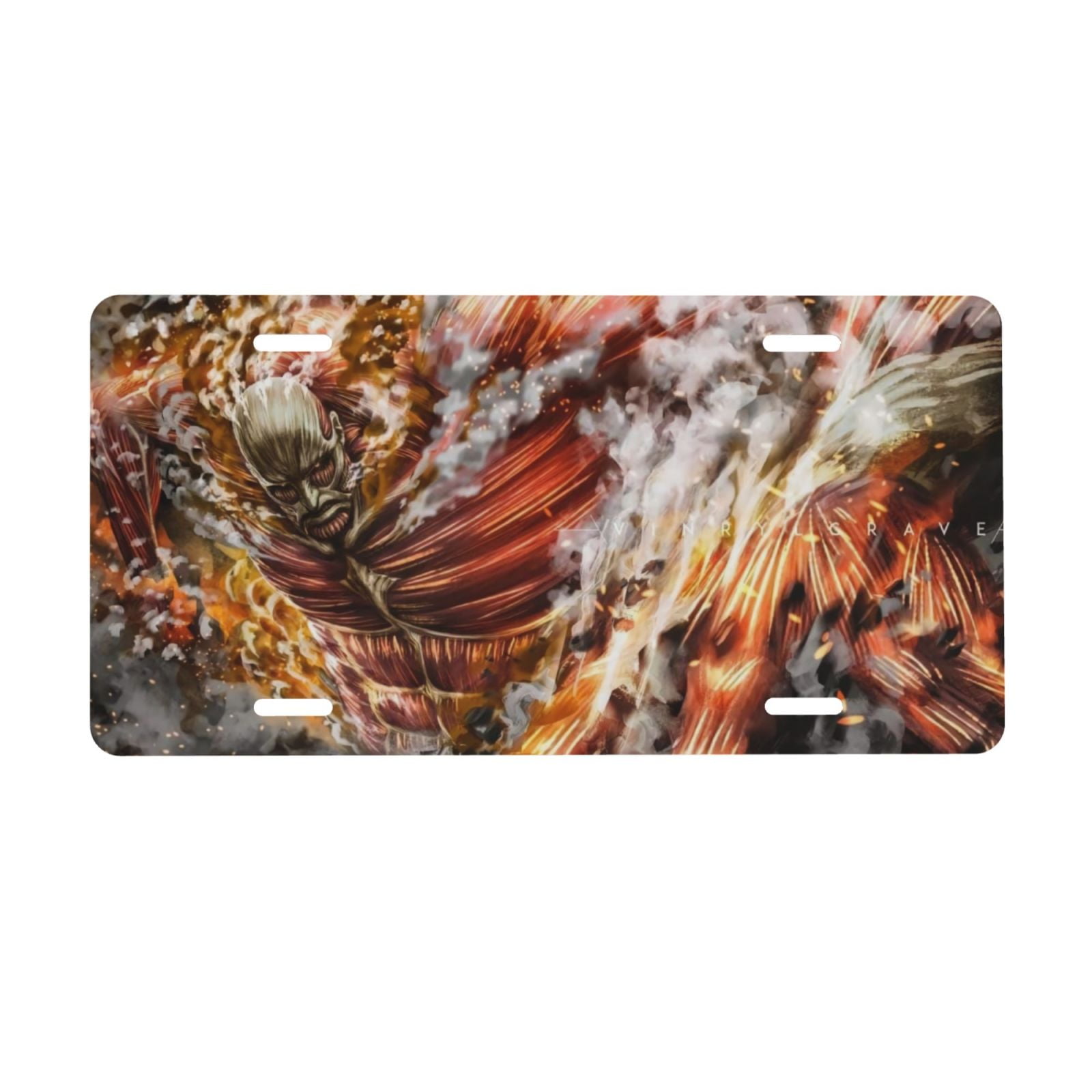 Attack On Titan Eren Jaeger License Plate, Car Front License Plates ...