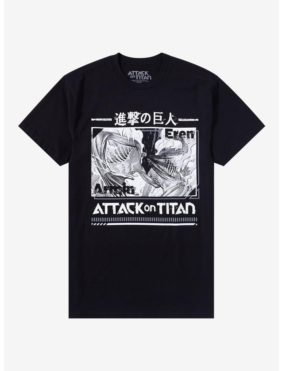 Attack On Titan Eren VS Armin Manga Panel T-Shirt - Walmart.com