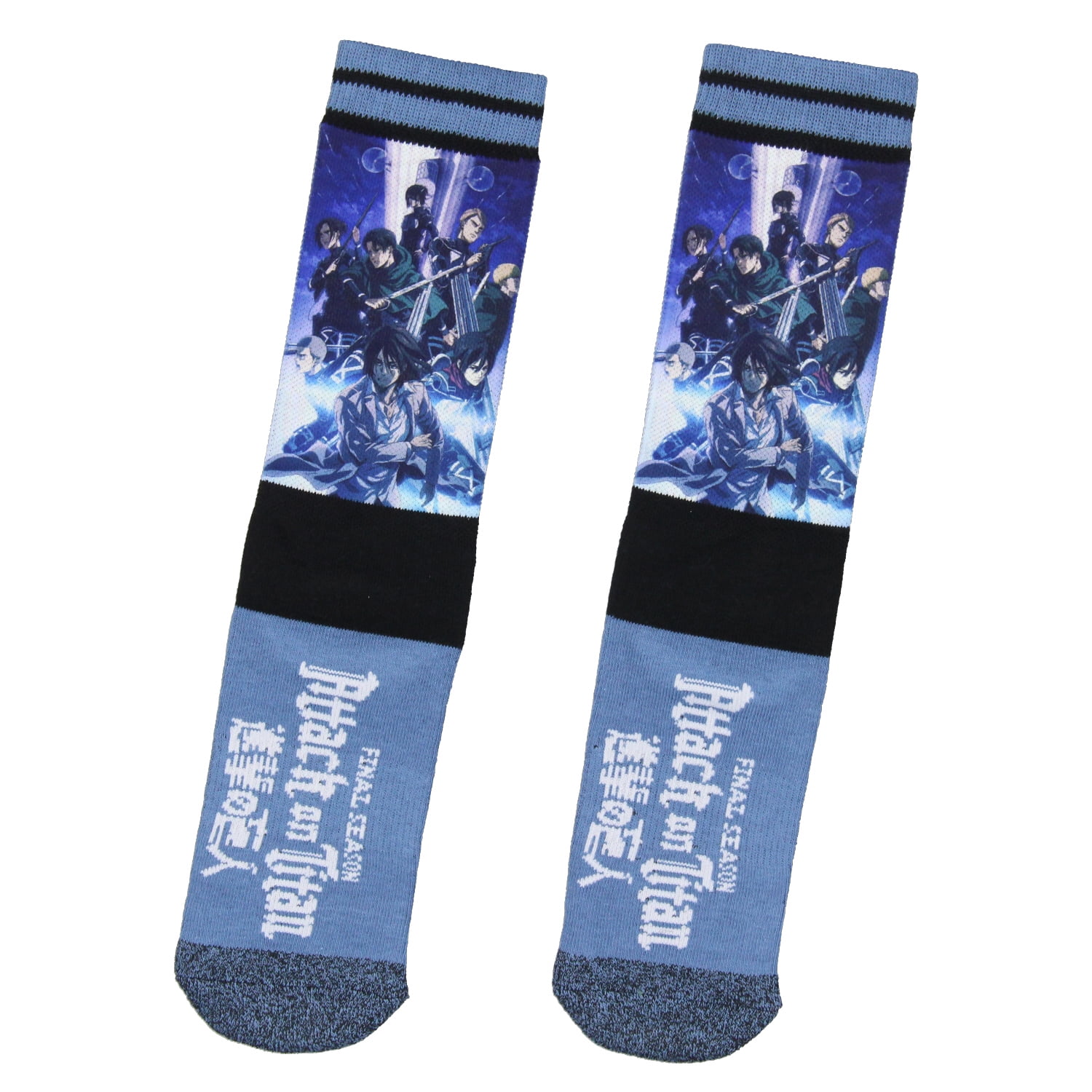 Attack On Titan Final Season Men's Anime Manga Mid-Calf Athletic Crew ...