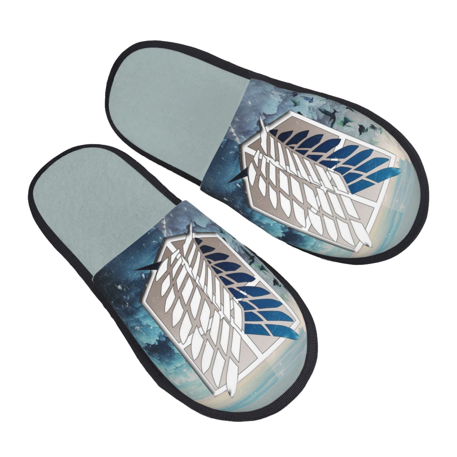 Attack On Titan Furry Slippers For Men Women Fuzzy House Slippers ...