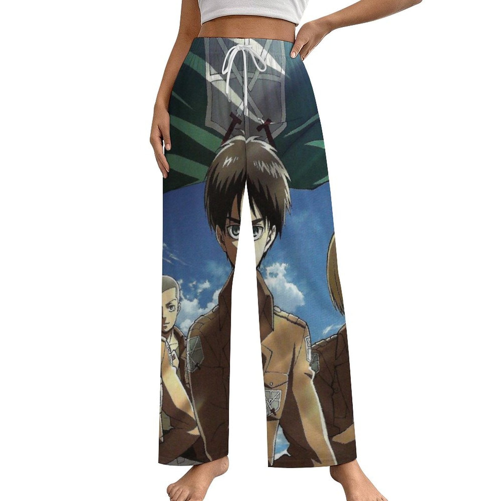 Attack On Titan Home Pajama Pants For Womens Comfortable Soft Lounge ...