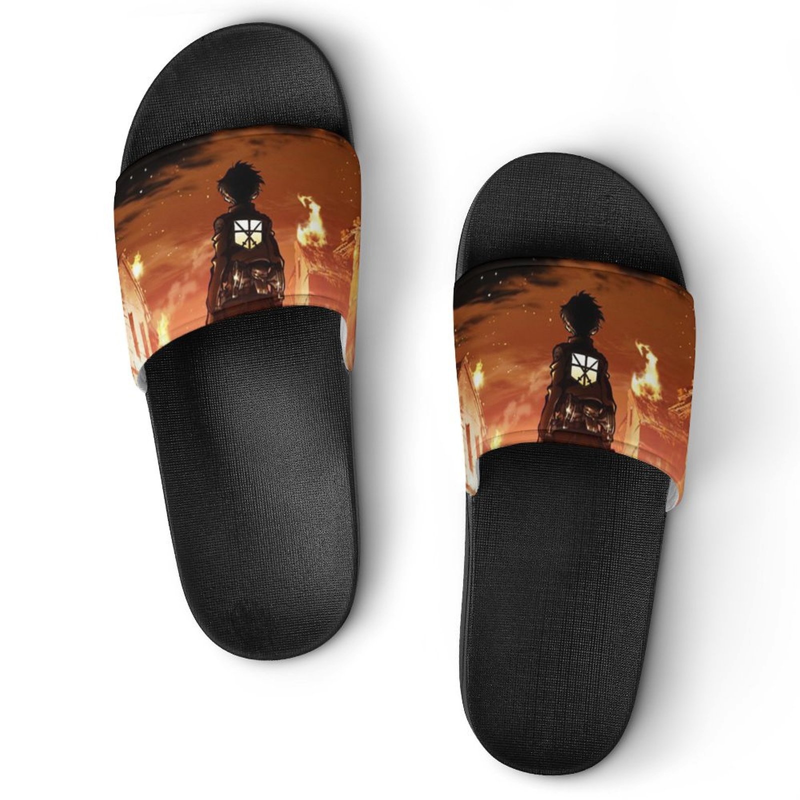 Attack On Titan Home Slippers Unisex House Sandals Breathable PVC ...