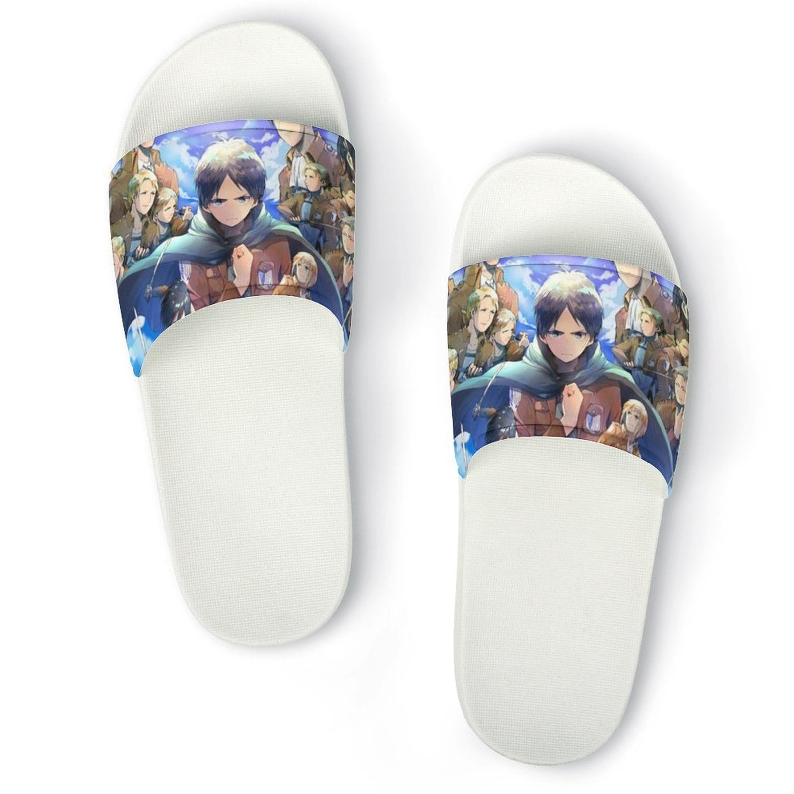 Attack On Titan Home Slippers Unisex House Sandals Breathable PVC Slides for Lounge, Beach ...