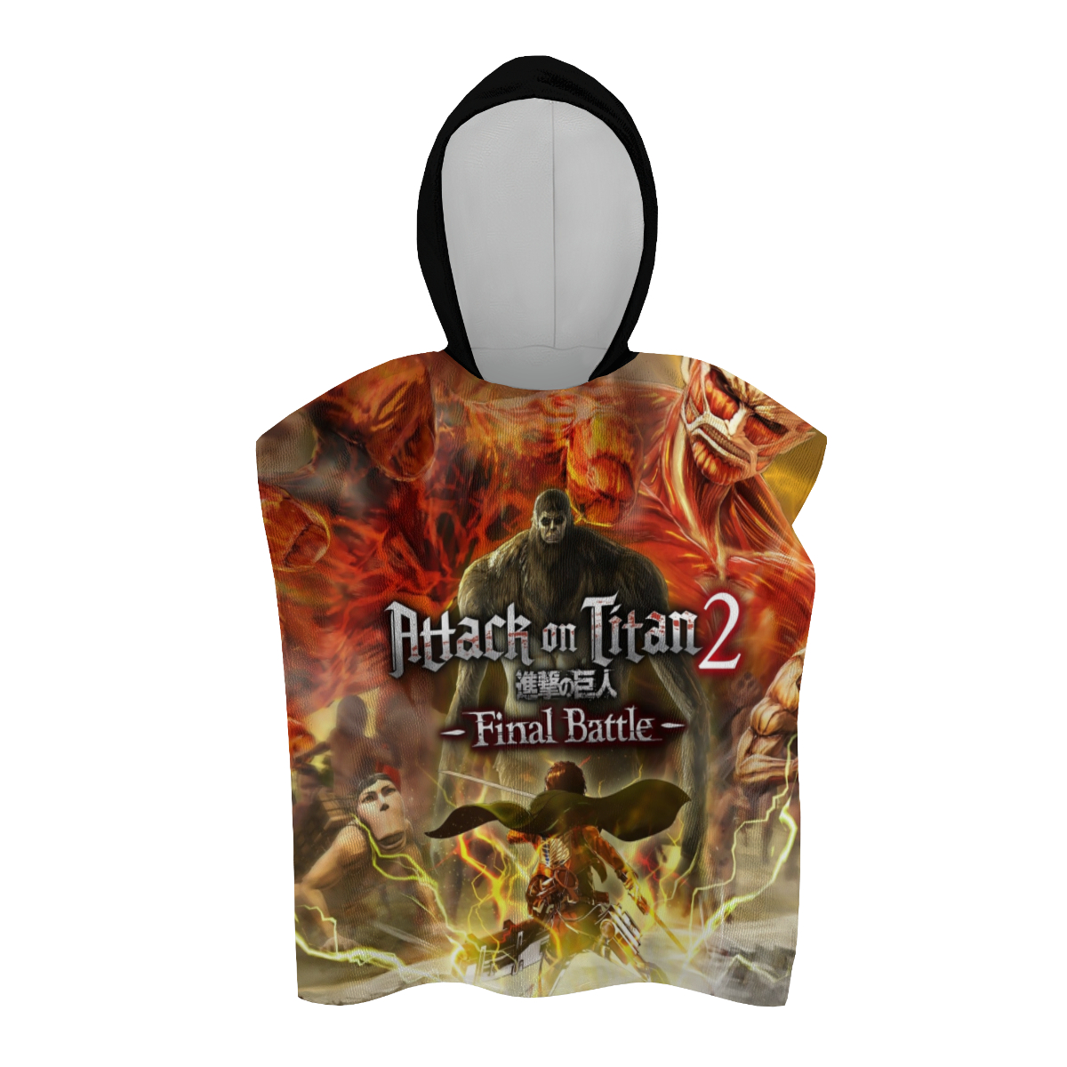 Attack On Titan Kids Changing Robe Surf Poncho, Kids Beach Towels for ...