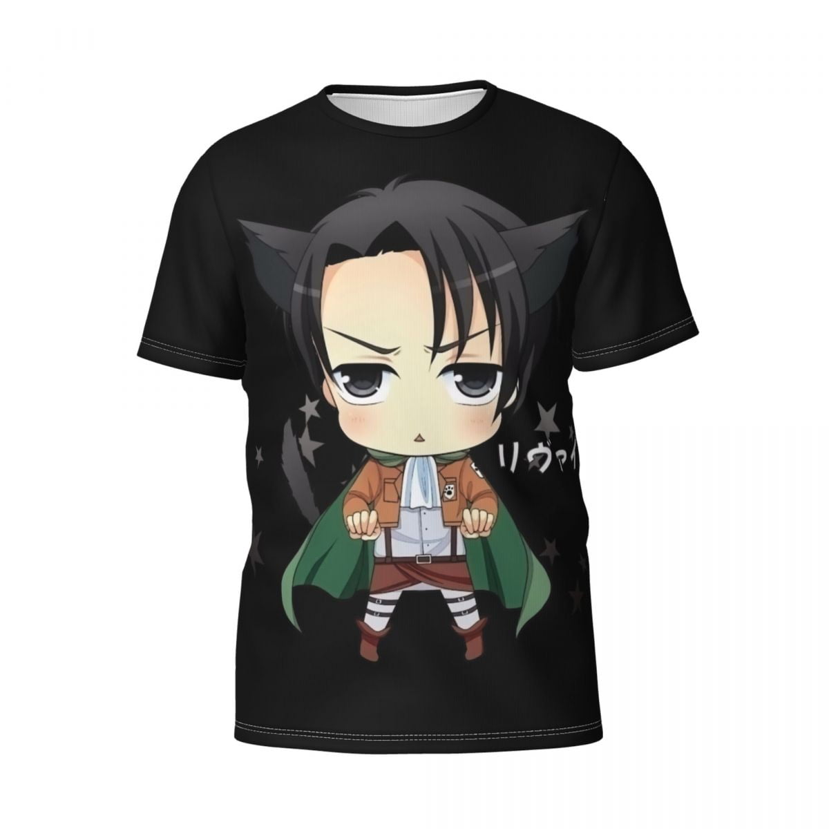 Attack On Titan Levi Ackerman Anime 3d Graphic Mens Womens Short Sleeve ...