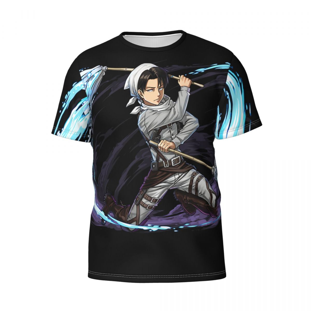 Attack On Titan Levi Ackerman Anime 3d Graphic Mens Womens Short Sleeve ...