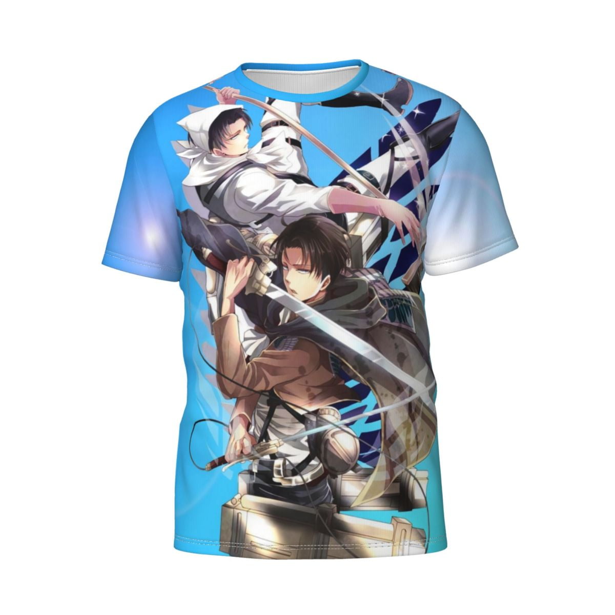 Attack On Titan Levi Ackerman Anime 3d Graphic Mens Womens Short Sleeve ...