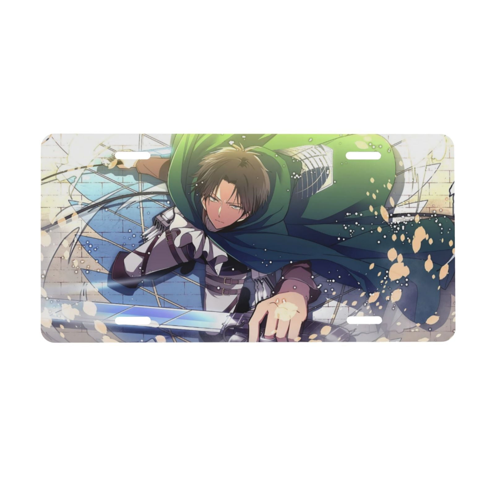 Attack On Titan Levi Ackerman License Plate, Car Front License Plates ...