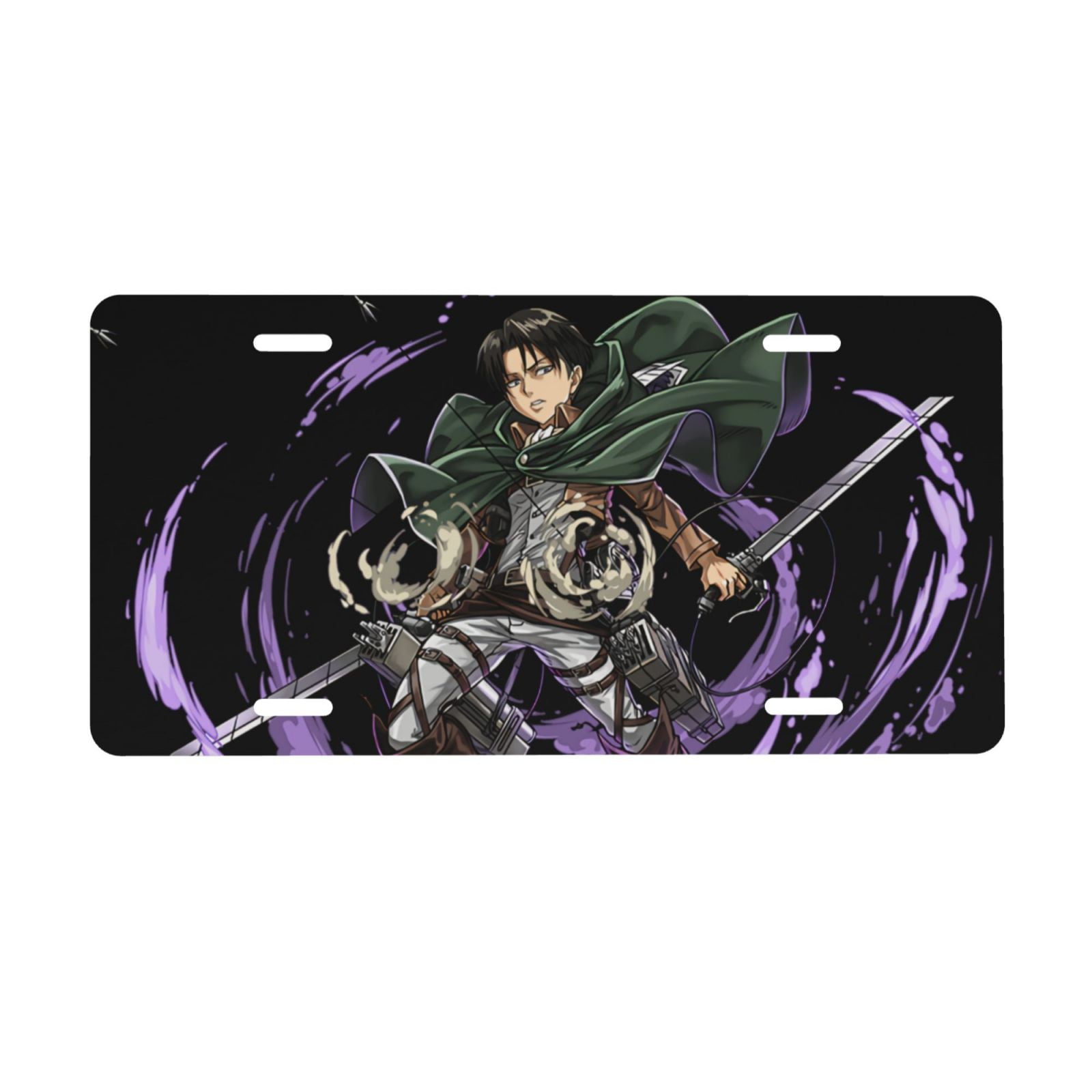 Attack On Titan Levi Ackerman License Plate, Car Front License Plates ...