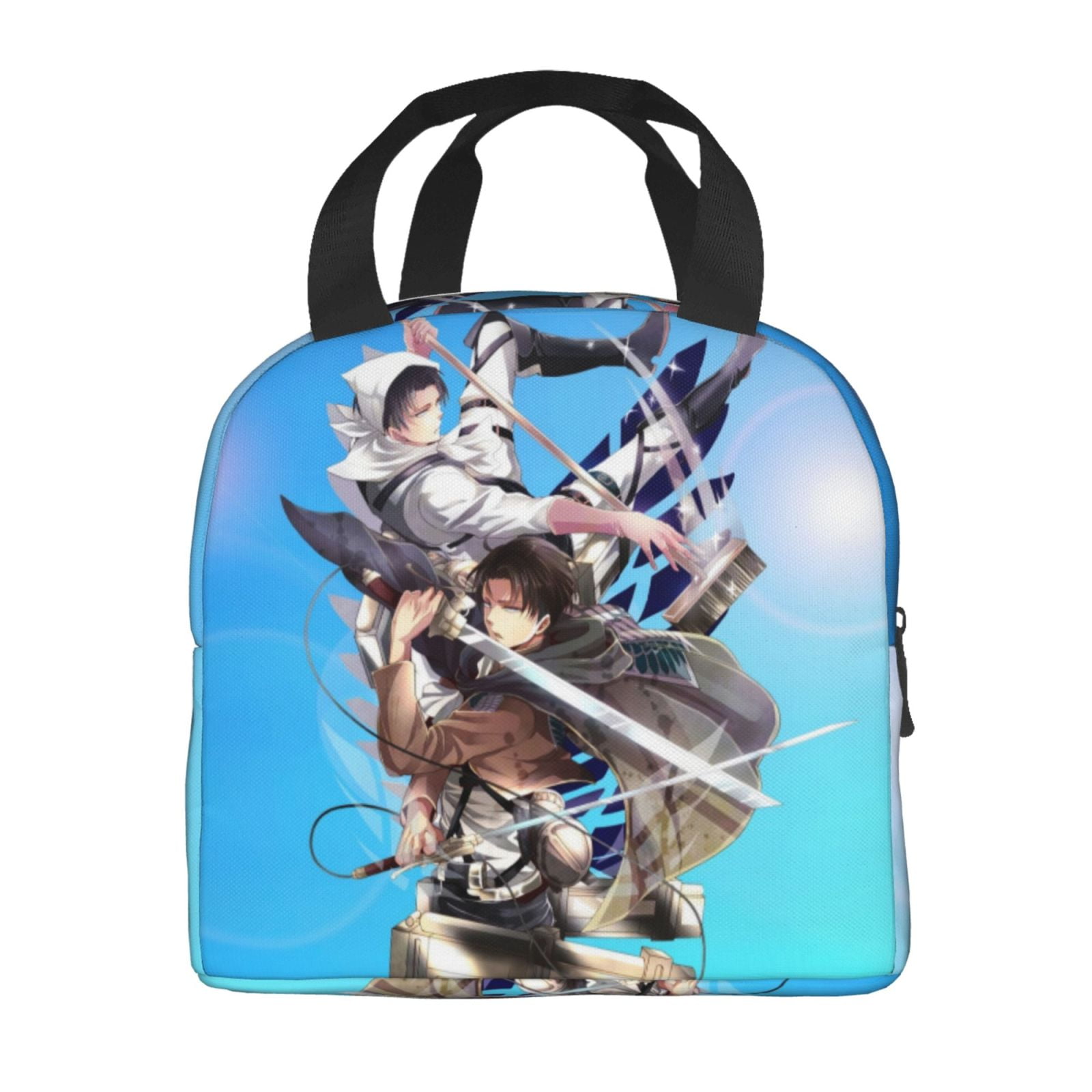 Attack On Titan Levi Ackerman Lunch Bag Tote Bag Portable Insulated