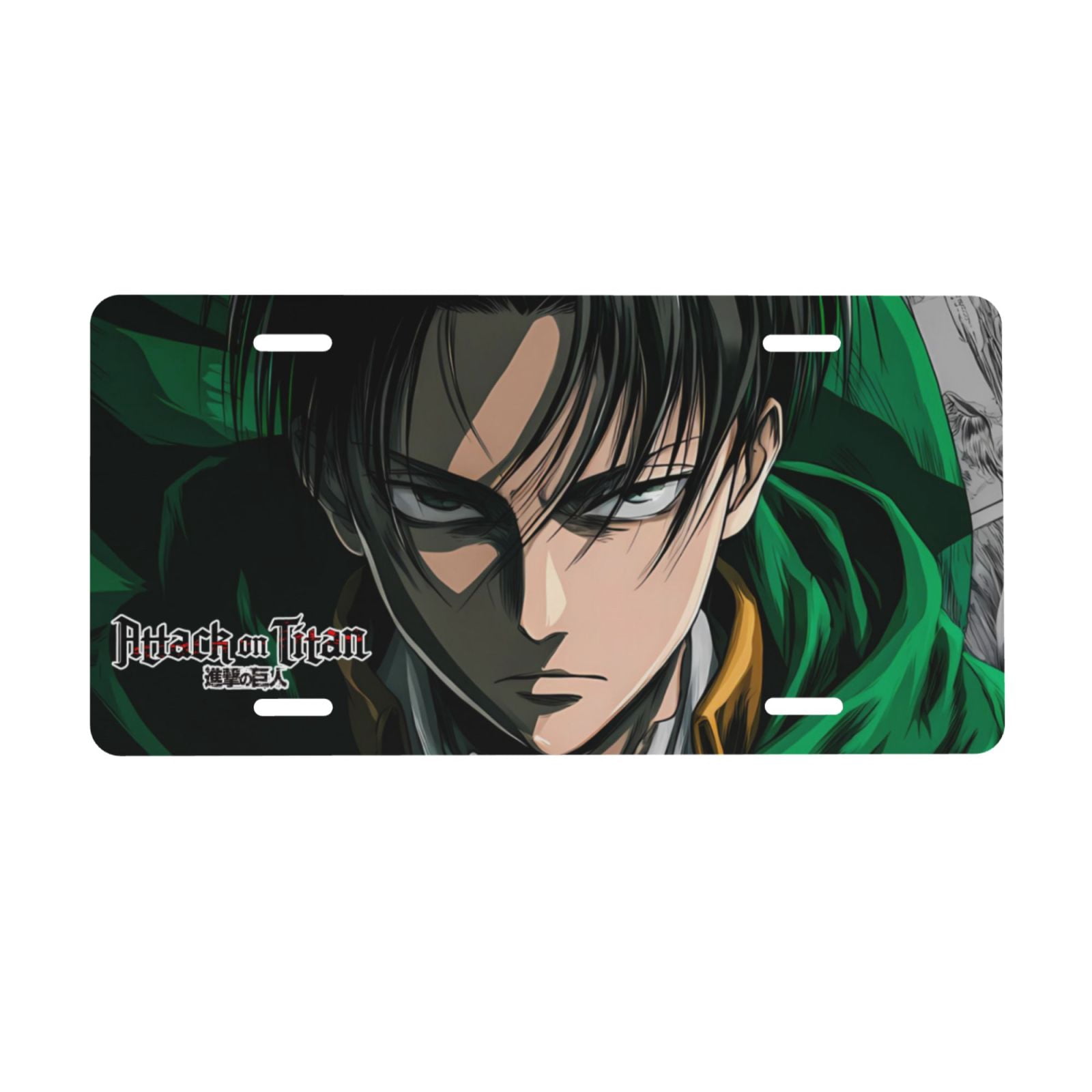 Attack On Titan License Plate, Car Front License Plates With 4 Holes ...