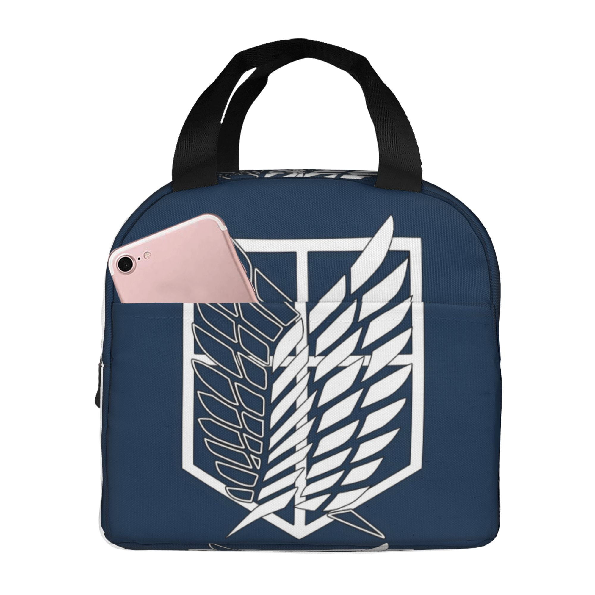 Attack On Titan Lunch Bag Tote Bag Insulated Lunch Box Picnic Beach ...