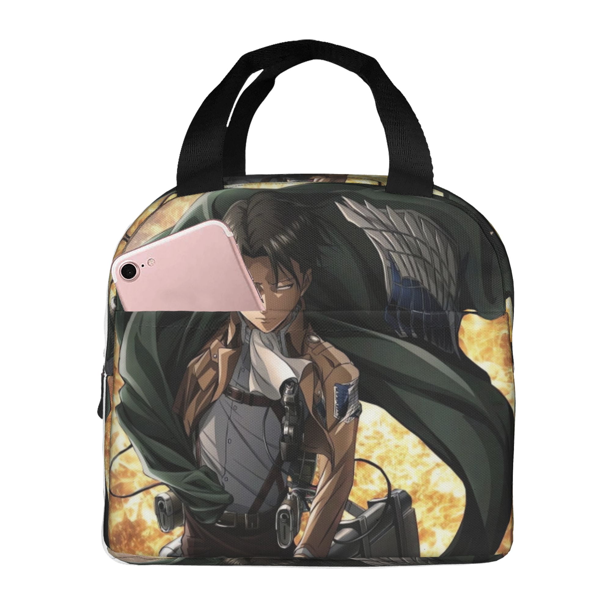 Attack On Titan Lunch Bag Tote Bag Insulated Lunch Box Picnic Beach ...