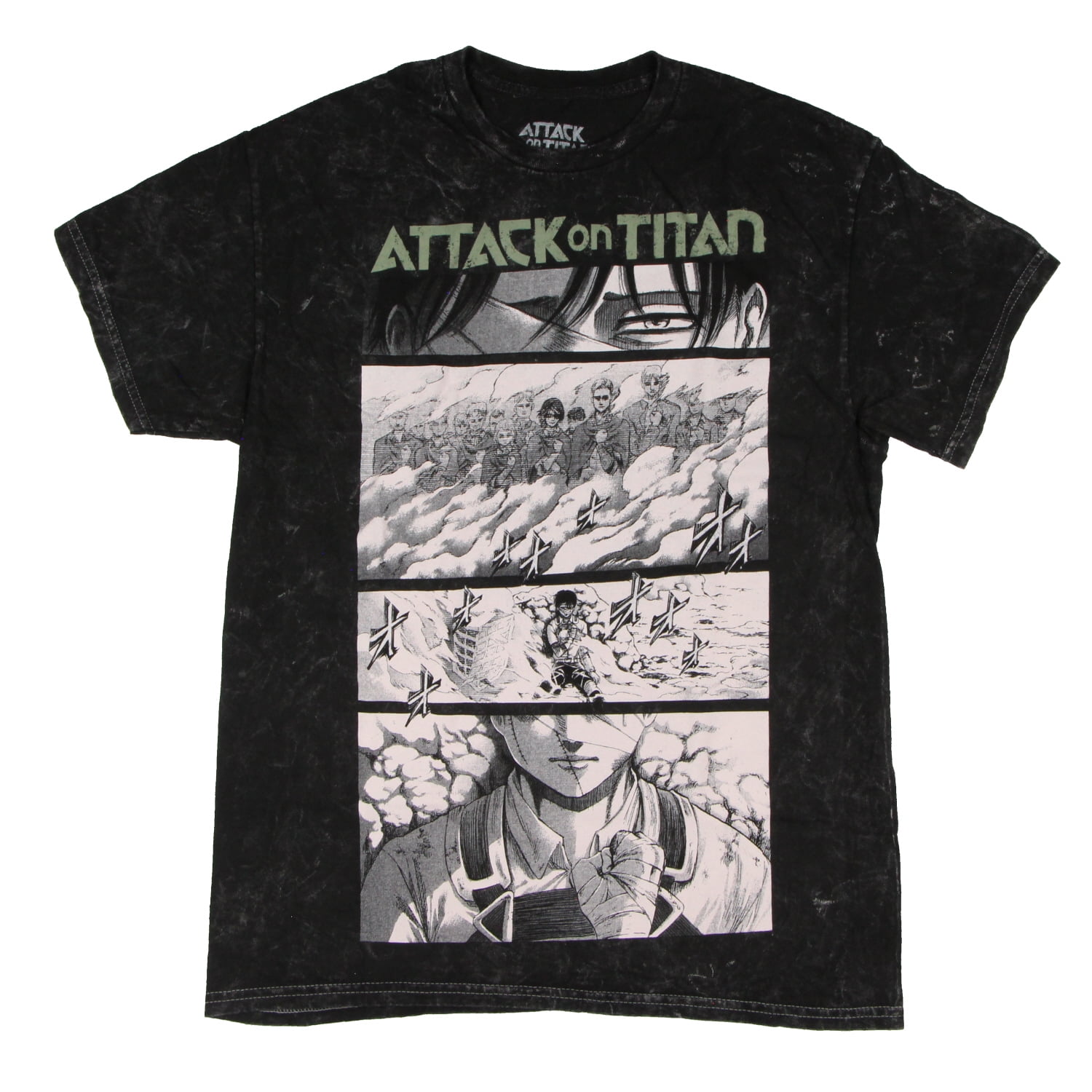 Attack On Titan Men's Levi Last Chapter Manga Adult Short Sleeve T ...