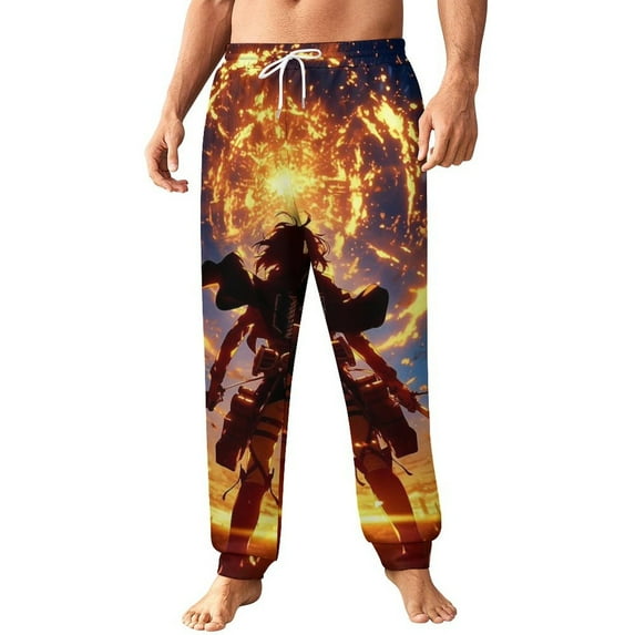 Attack On Titan Men's Sweatpants Printed Long Joggers Athletic Track ...