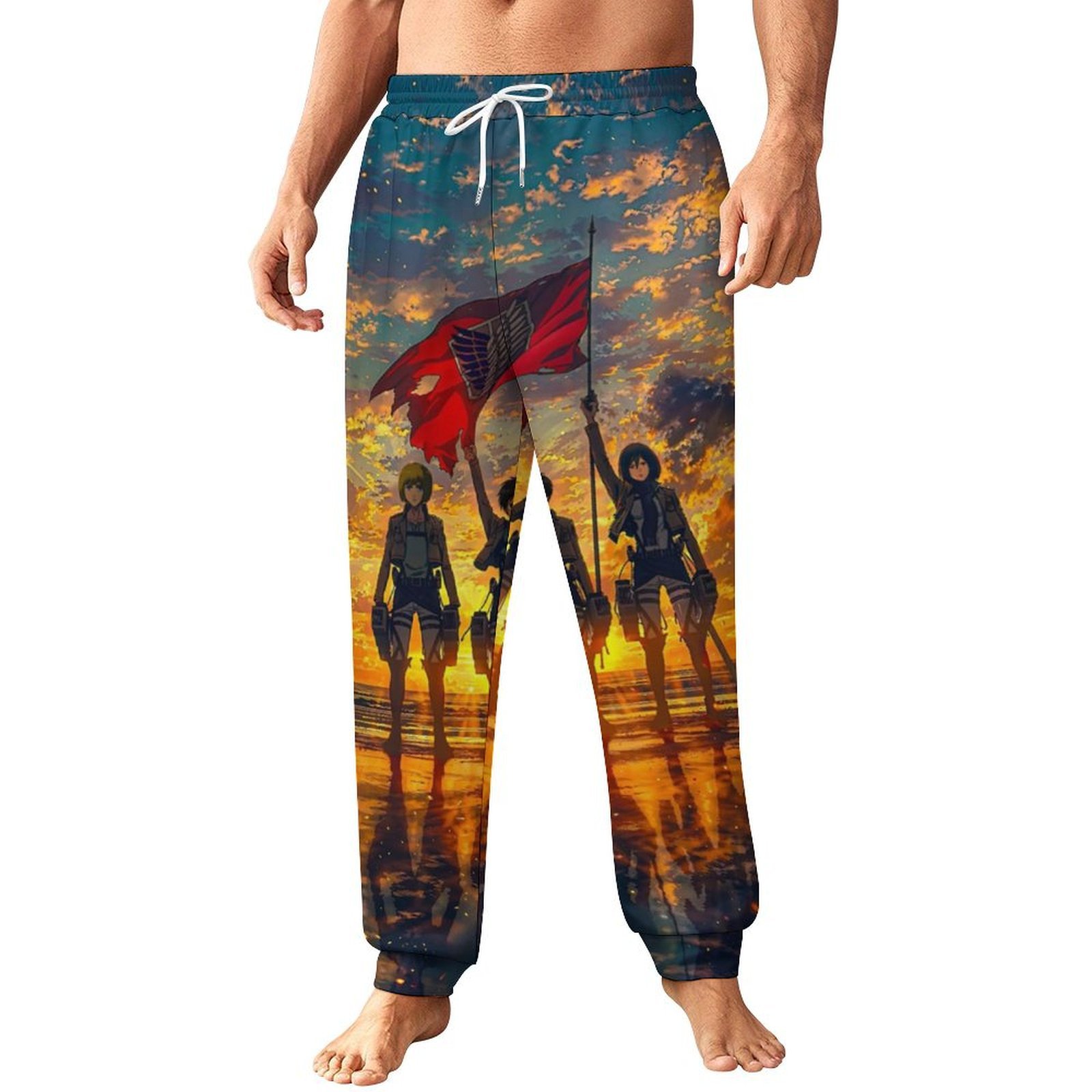 Attack On Titan Men's Sweatpants Printed Long Joggers Athletic Track ...