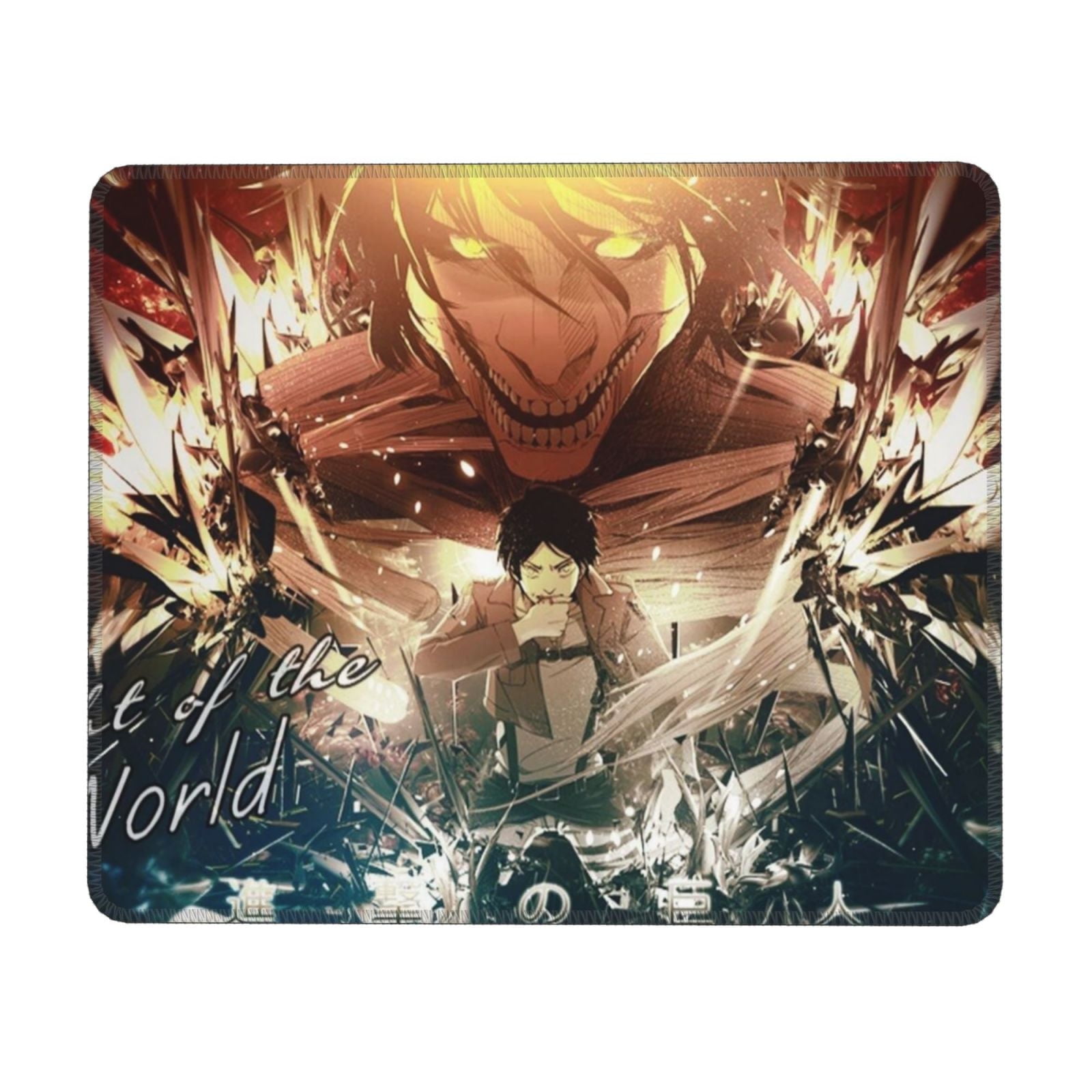 Attack On Titan Mouse Pad,Small Gaming Mousepad,Non-Slip Rubber Base ...