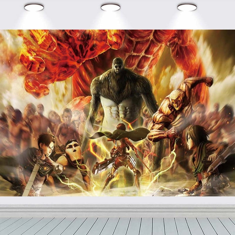 Attack On Titan Party Supplies Backdrop Banner Poster Birthday ...