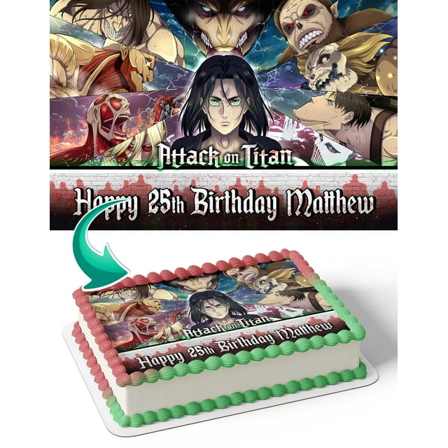 Attack On Titan Shingeki No Kyojin Final Season Titans Edible Image ...