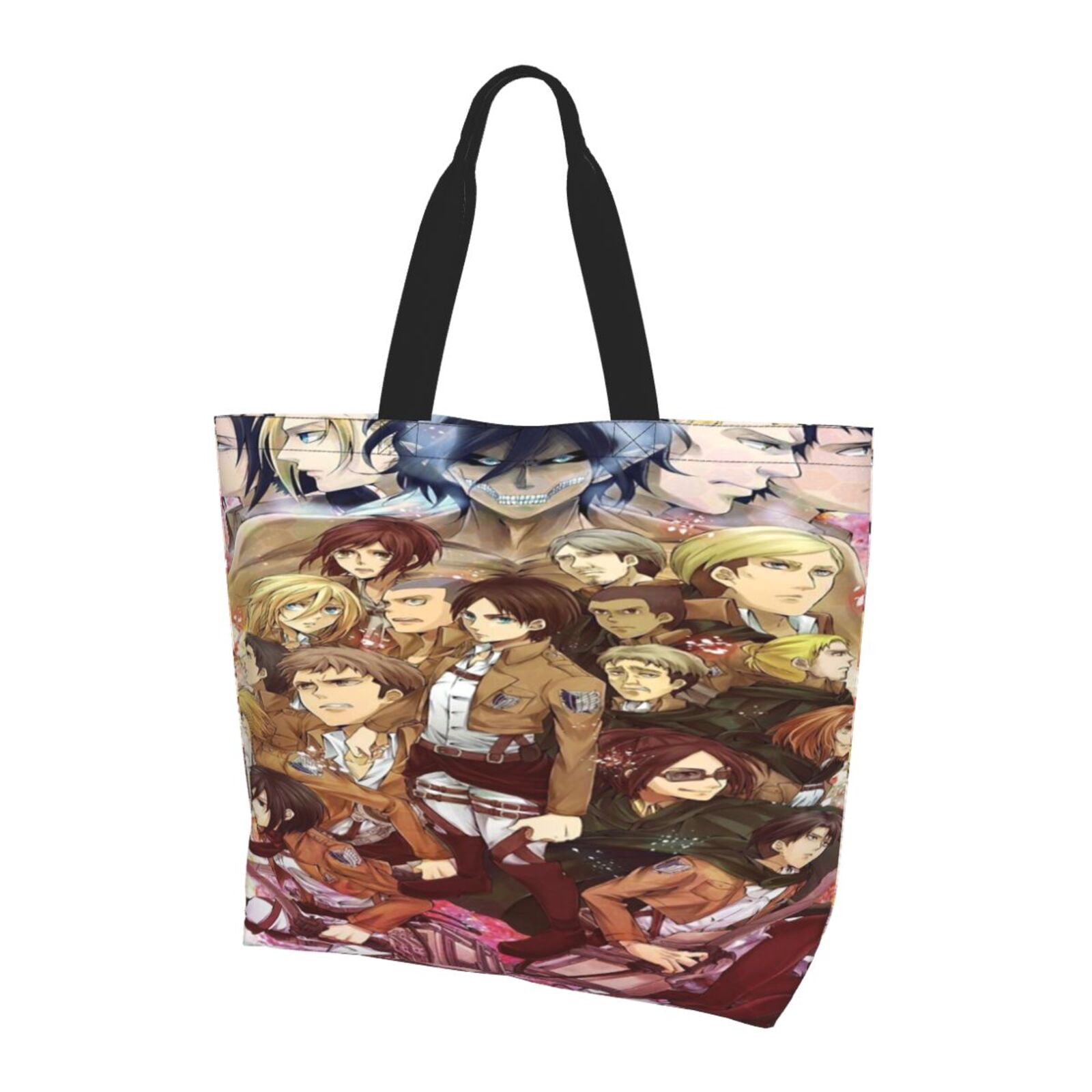 Attack On Titan Shopping Tote Bag For Women Cute Beach Bag Portable ...